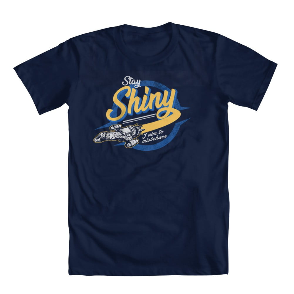 GEEK TEEZ Stay Shiny Original Artwork Inspired by Firefly Men's T-Shirt ...