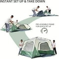 GEERTOP 6 Person Instant Cabin Tent, Large Camping Tent for 6 People Easy Setup for Family ...