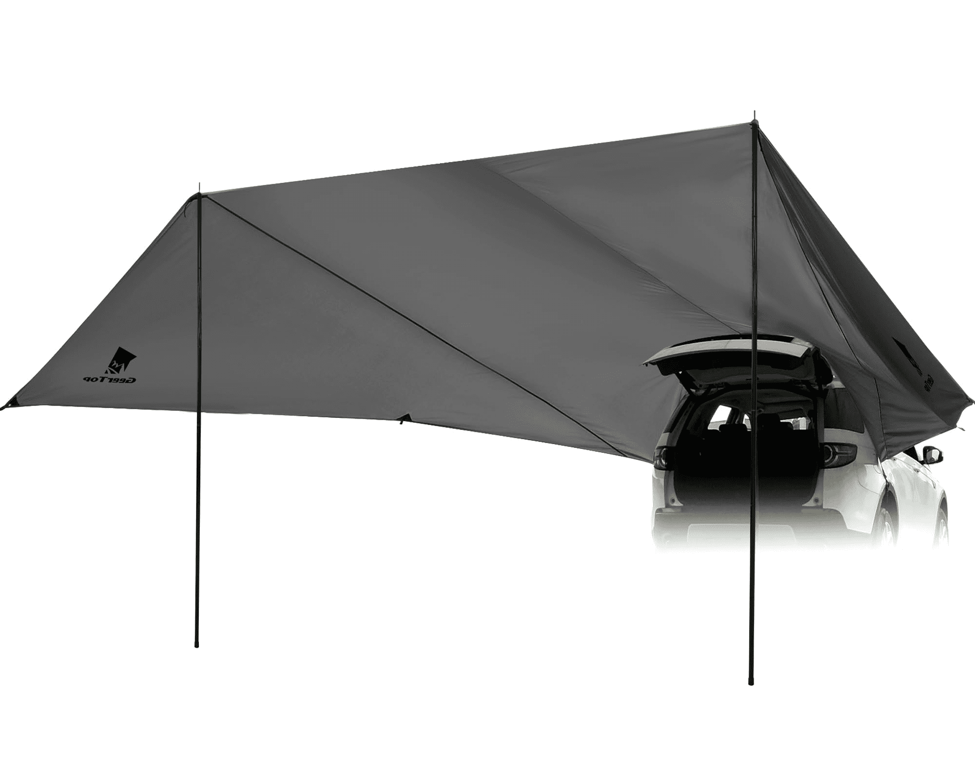 GEERTOP Large Car Awning Tarp for Camping Backpacking Tarp SUV Tailgate ...