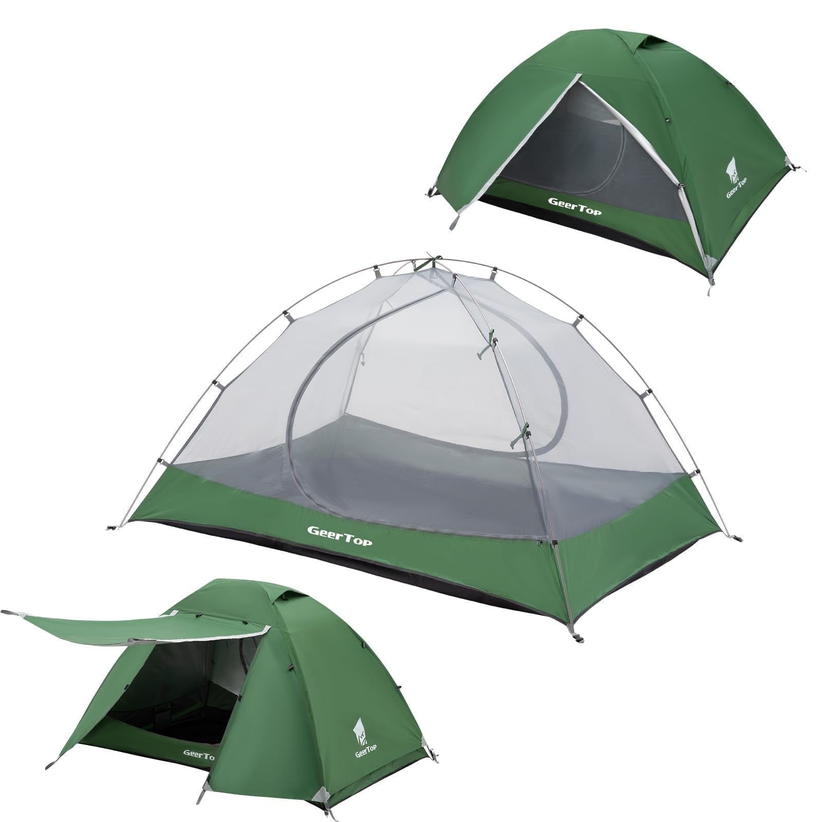GEERTOP Ultralight Backpacking Tent 2 Person Waterproof Camping Tent 2 ...