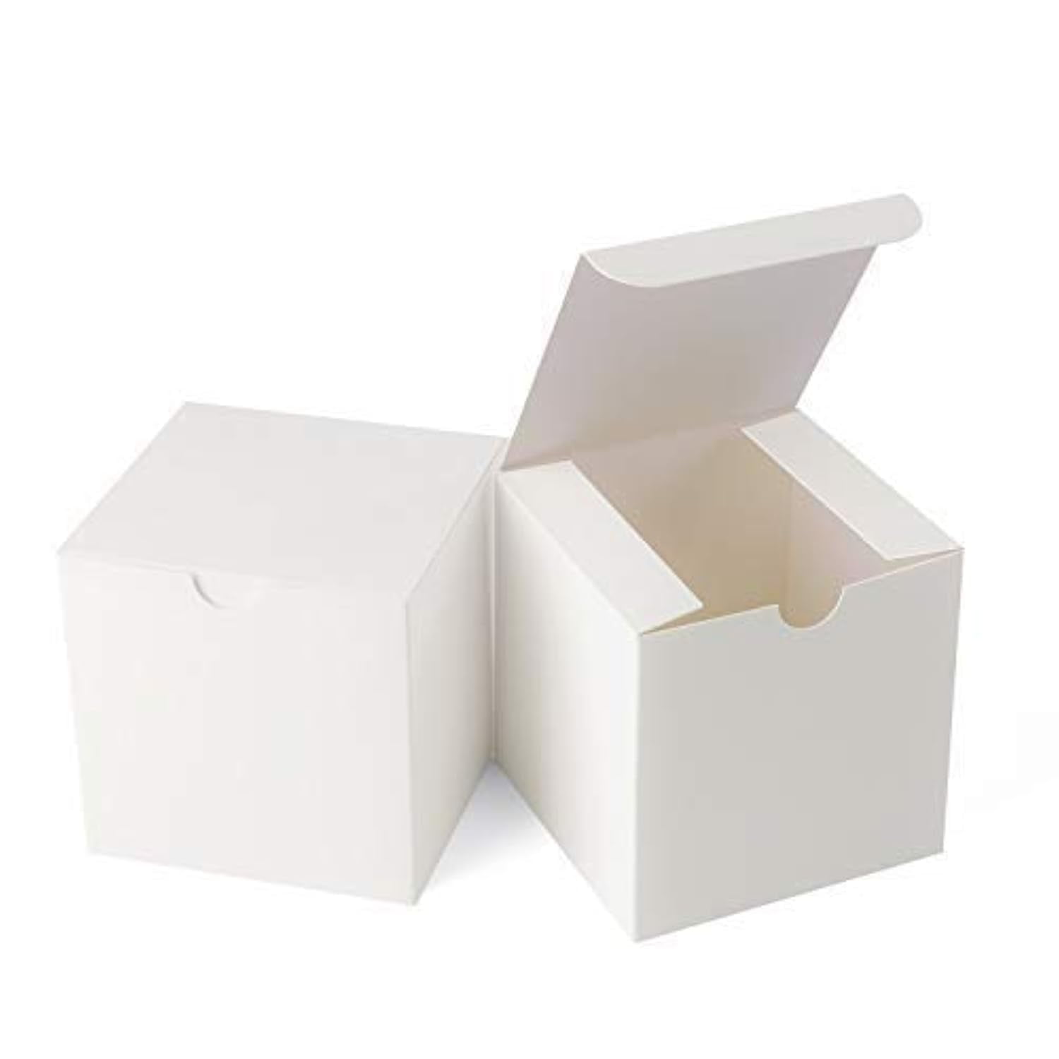 GEFTOL Gift White Box OIF8 100 Pack 4 x 4 x 4 inches Fold Box Easy ...