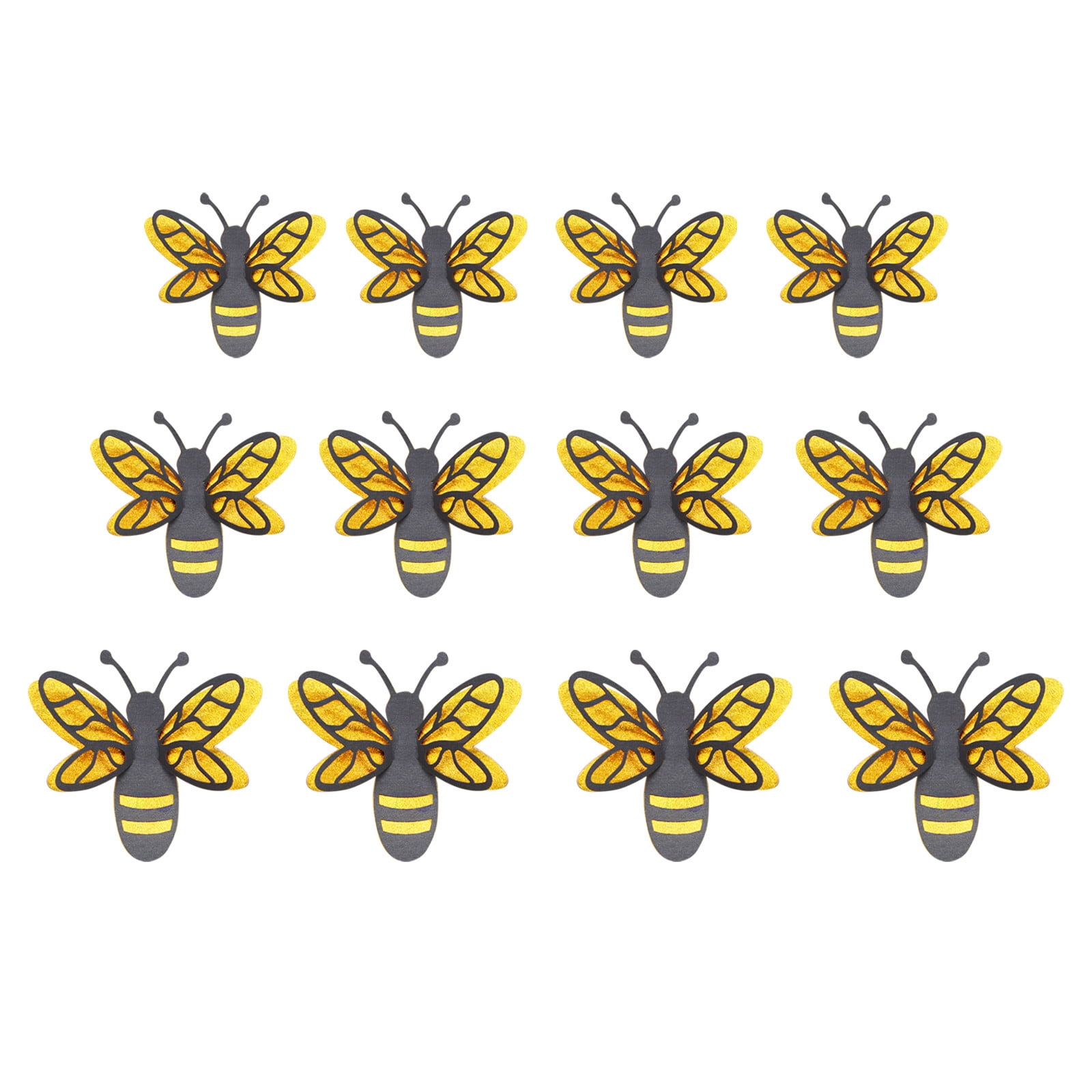 Clearance!24PCS 3D Bee Stickers Bee Decor Removable Mural Decals Honey ...