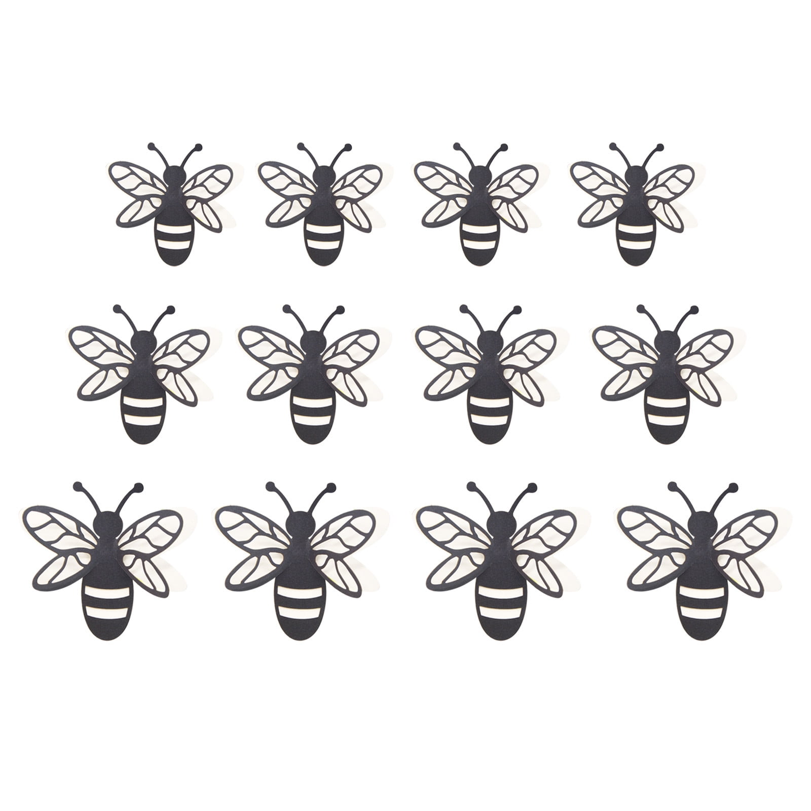GEGNXA 24PCS 3D Bee Stickers Bee Decor Removable Mural Decals Honey Bee ...