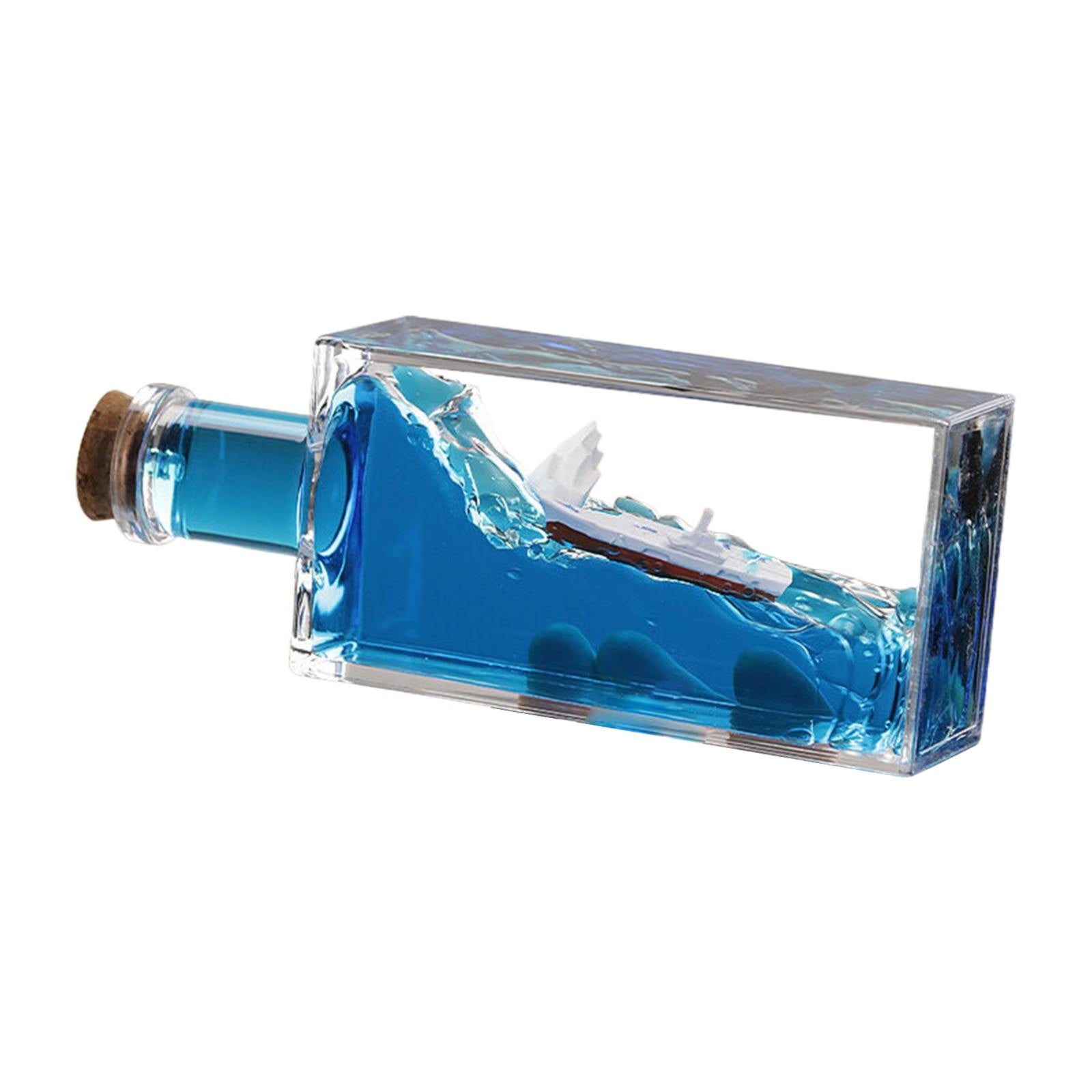 GEGNXA 3D Cruise Model Decoration Acrylic Drift Bottle Liner Drift ...