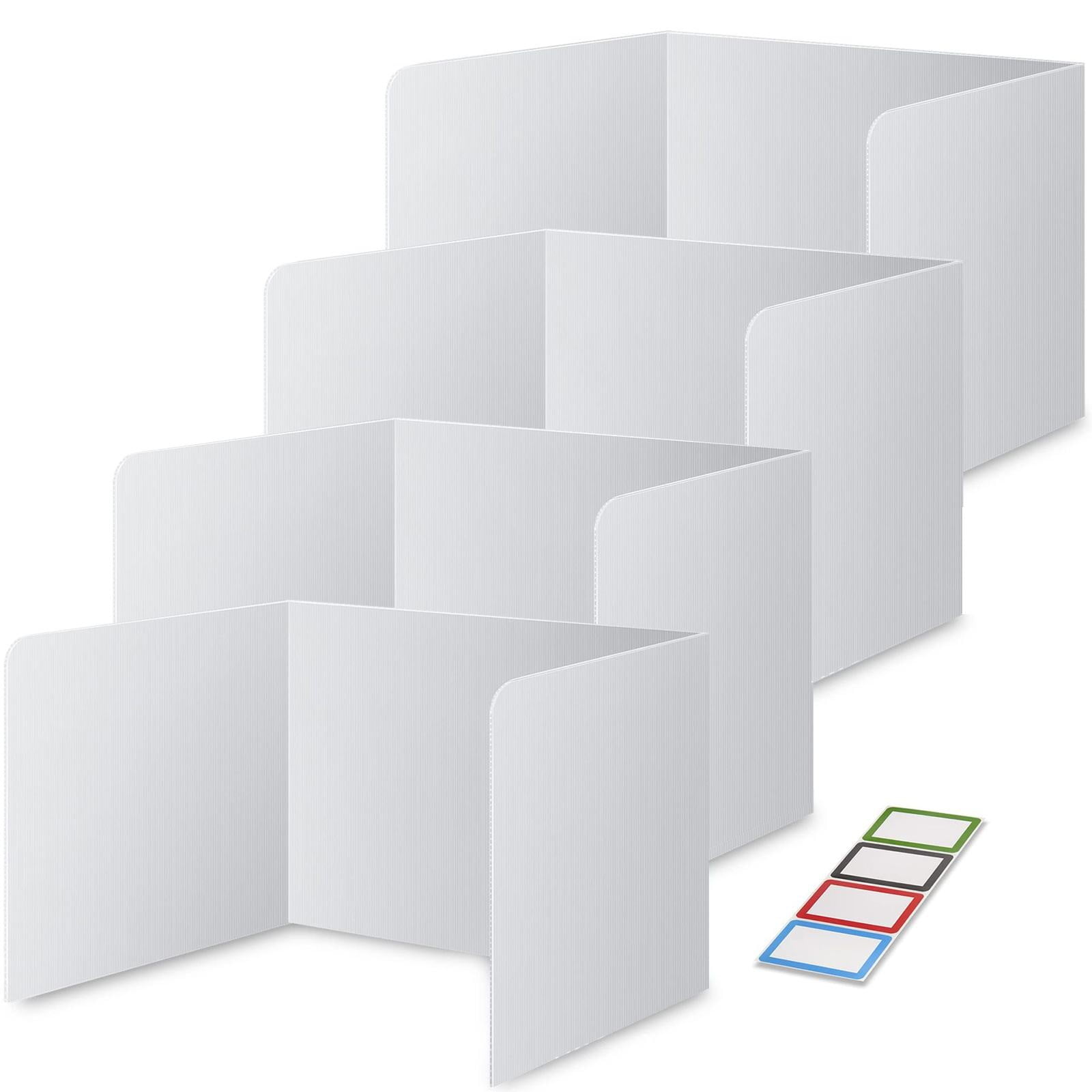 GEGNXA 4 Set Of Student Desks Classroom Privacy Board Plastic Desk ...
