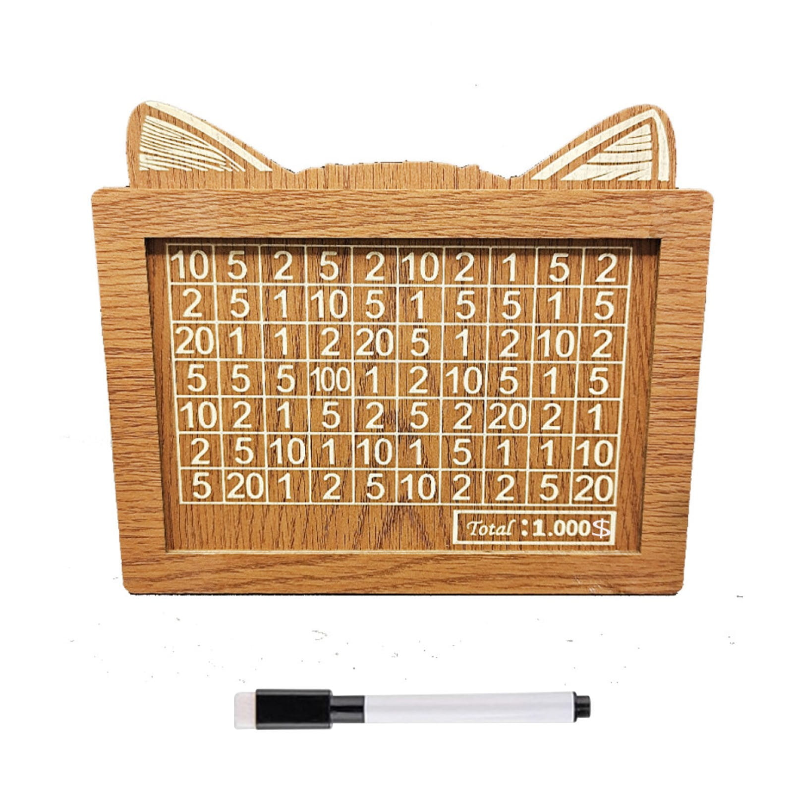 Clearance!Box With Counter Furniture Quality Counter Wooden Saving Jar ...