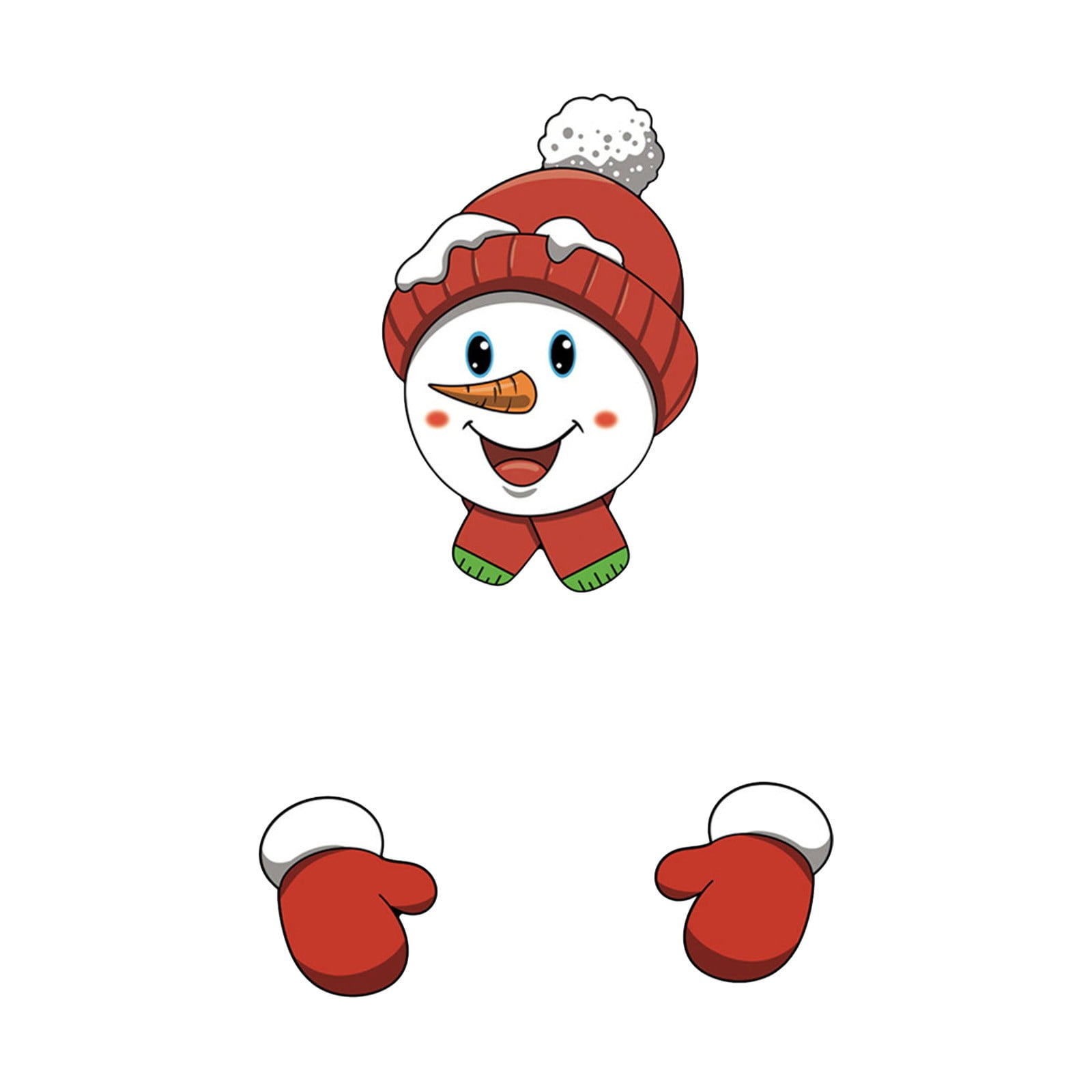 GEGNXA Christmas Fence Peeker Santa Snowman Peeking Yard Garden Signs ...