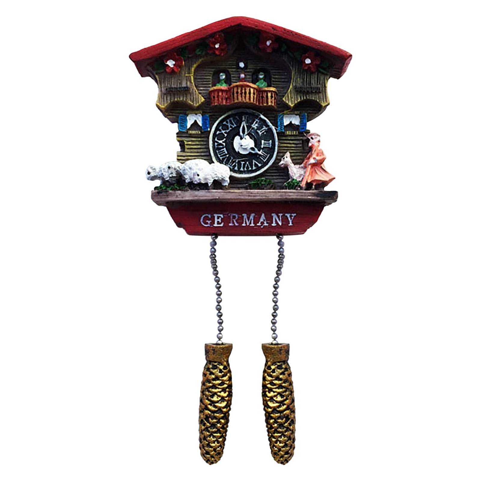 GEGNXA Cuckoo Wall Clock Long Tone Alarm Clock Retro Clock Fridge ...