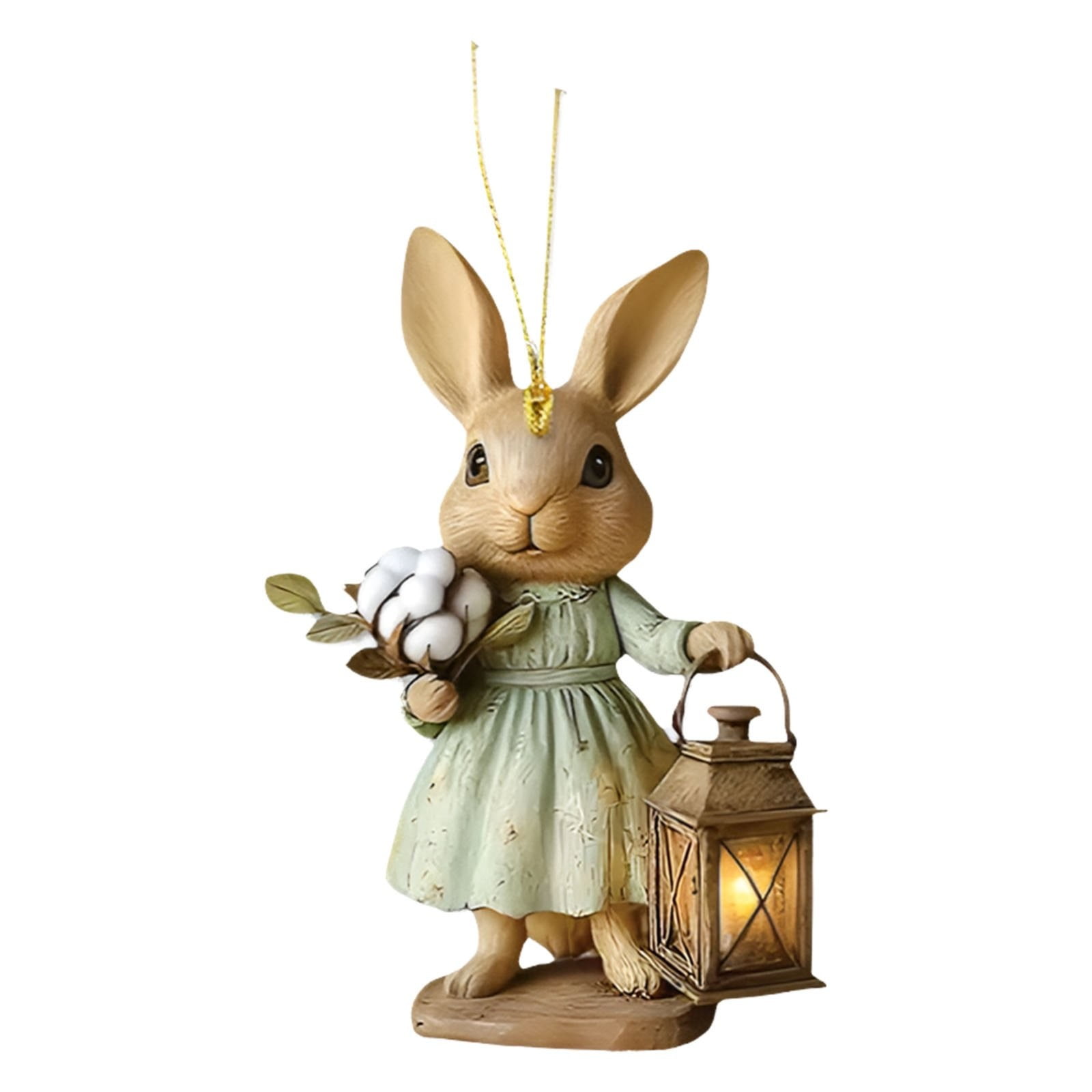 GEGNXA Cute Acrylic Car Pendant 2D Easter Bunny Hanging Decoration For ...