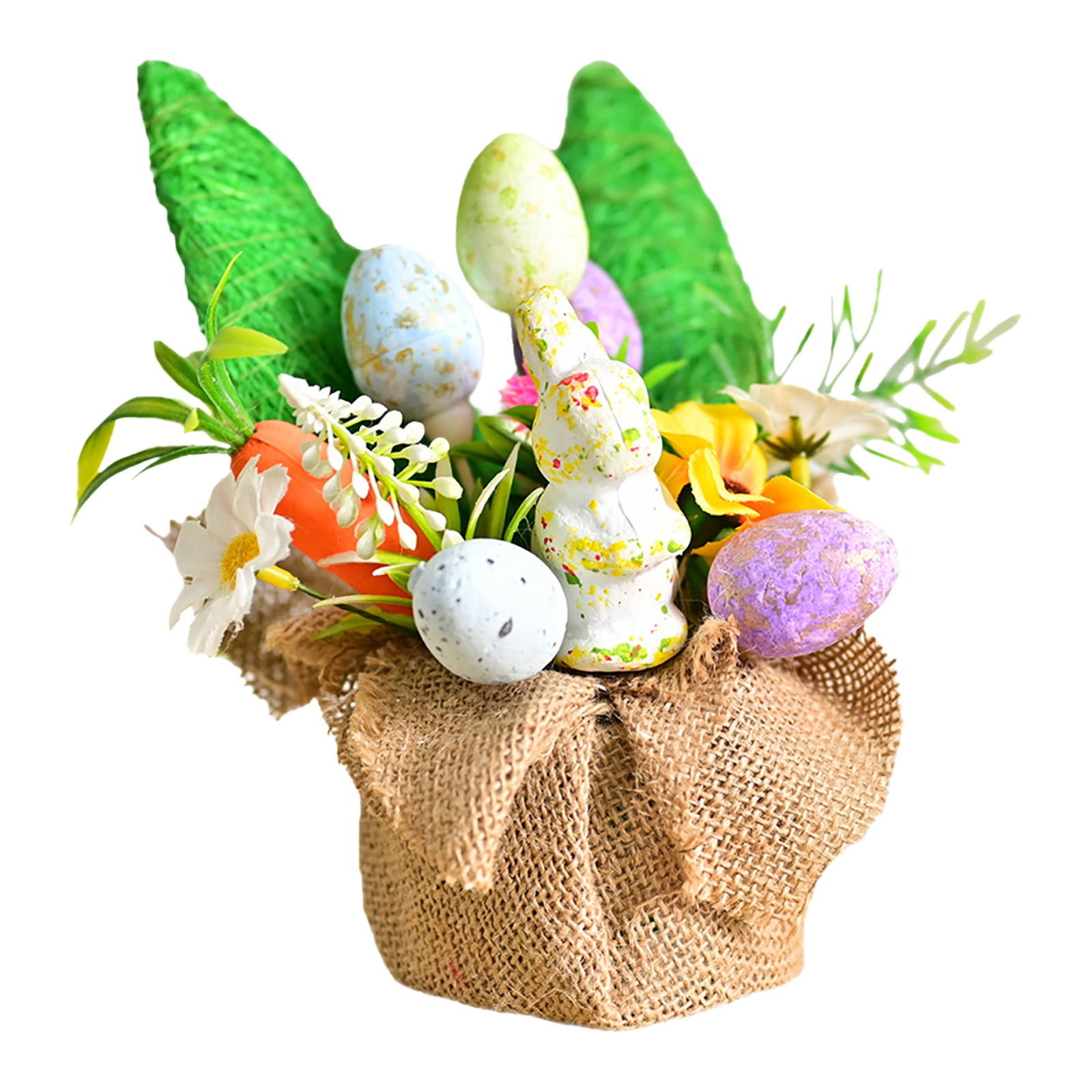 GEGNXA Easter Egg Tree Decoration Easter Egg Tree Statue Artificial ...