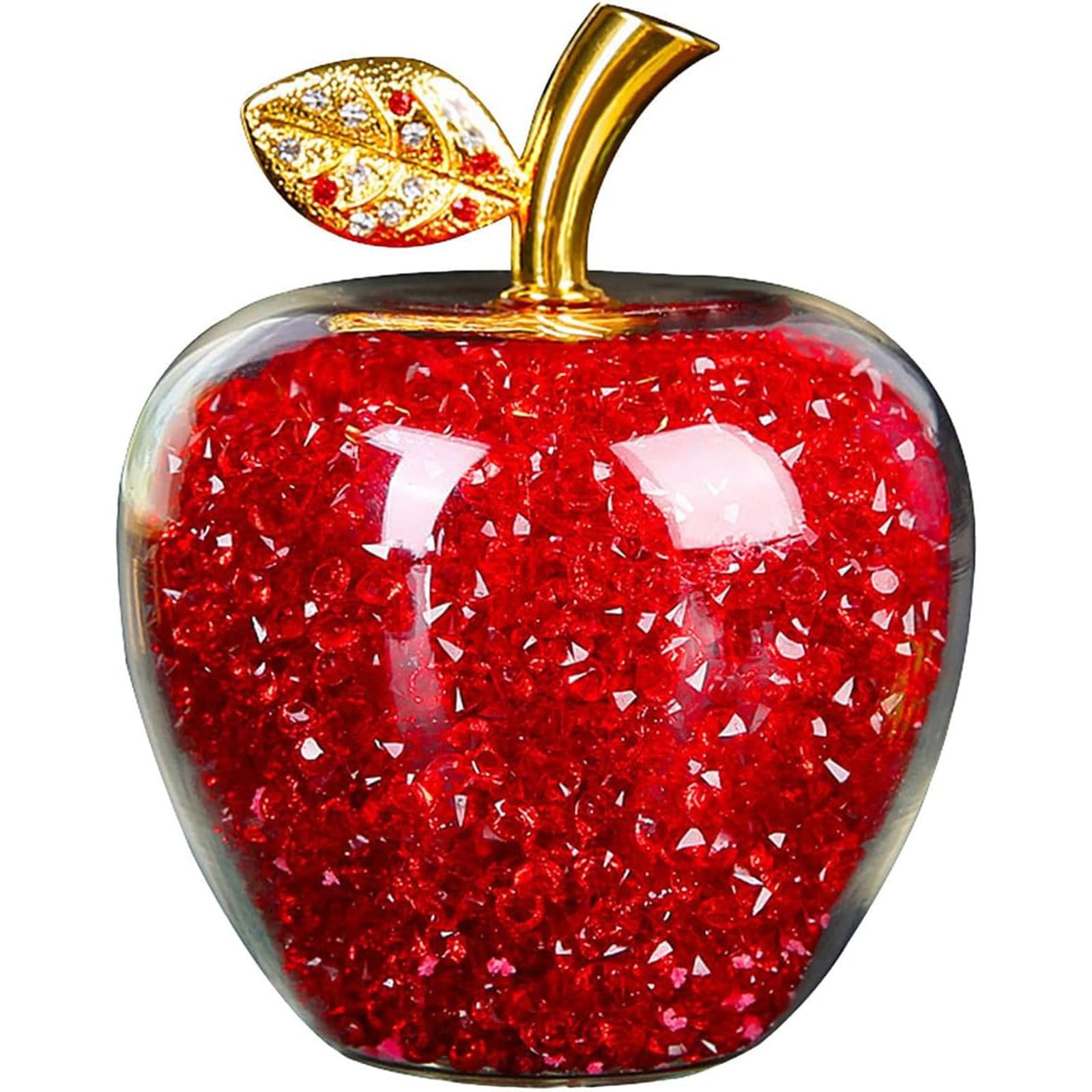 GEGNXA Figurine Artificial Glass Shaped Paperweight Home Decor Filled ...