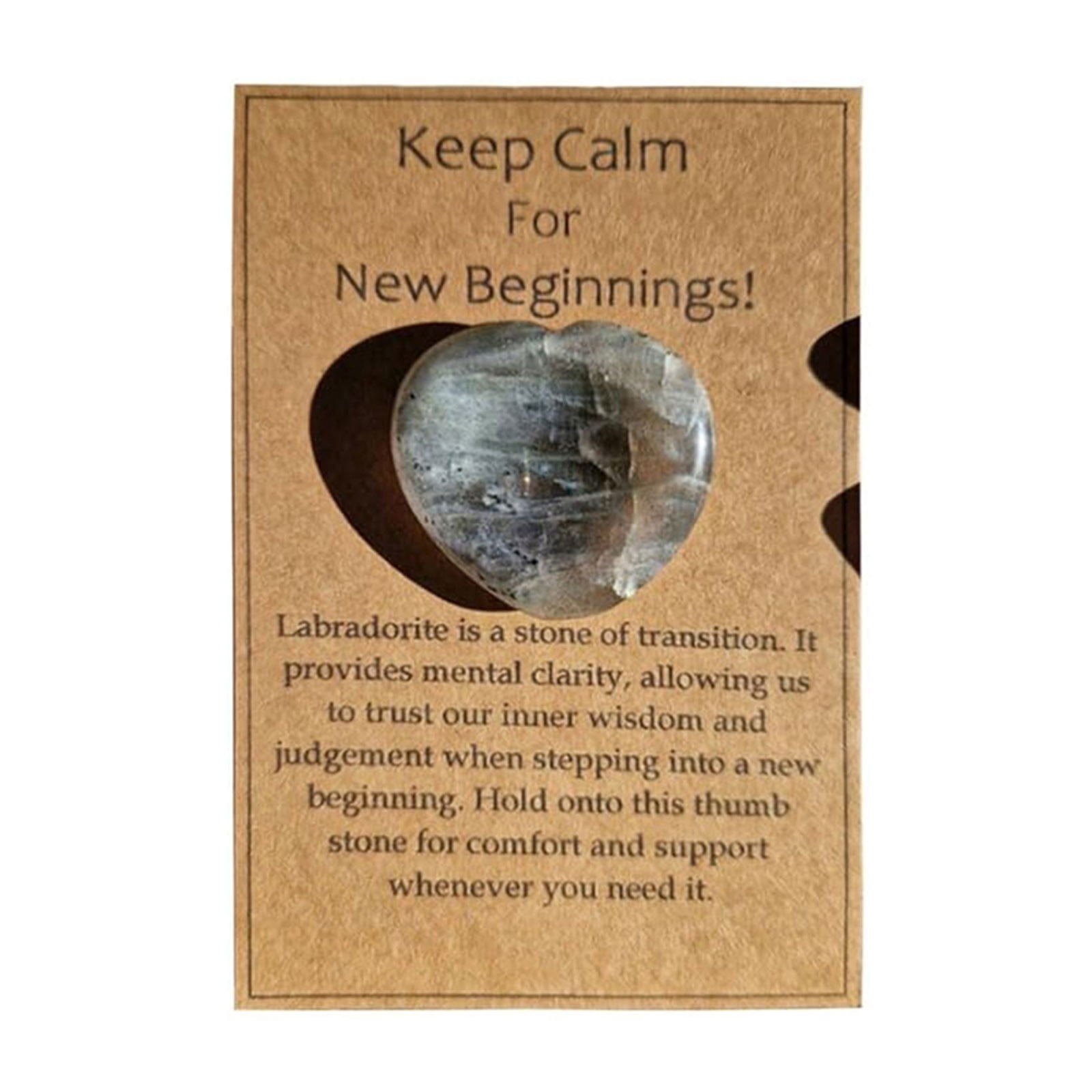 GEGNXA Humorous Mother Day Card Gift With Heart Shaped Stone Good Luck ...