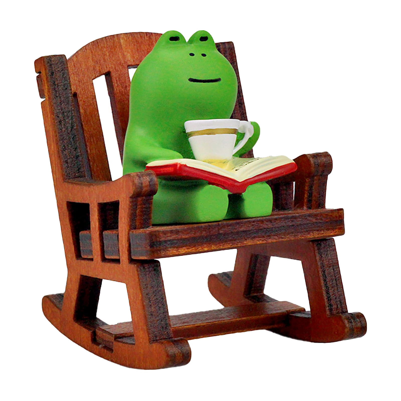 GEGNXA Mini Frog Statue Fun Frog Sculpture Shelf Table Decoration Frog ...