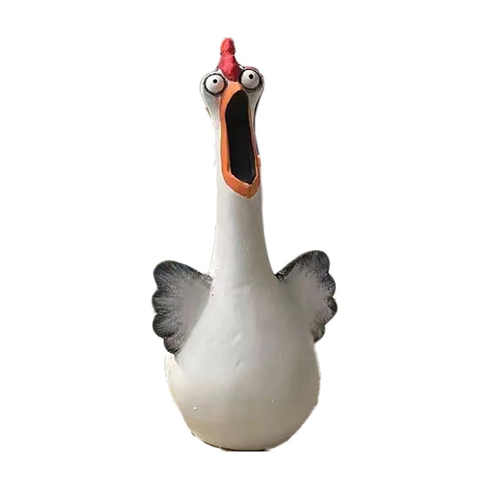 GEGNXA Screaming Chicken Yard Fence Decorations Funny Screaming Chicken ...
