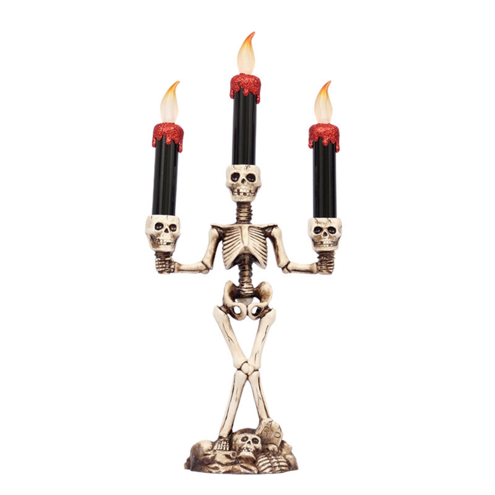 GEGNXA Skeleton Three LED Candles Electronic Light Skeleton Lights ...
