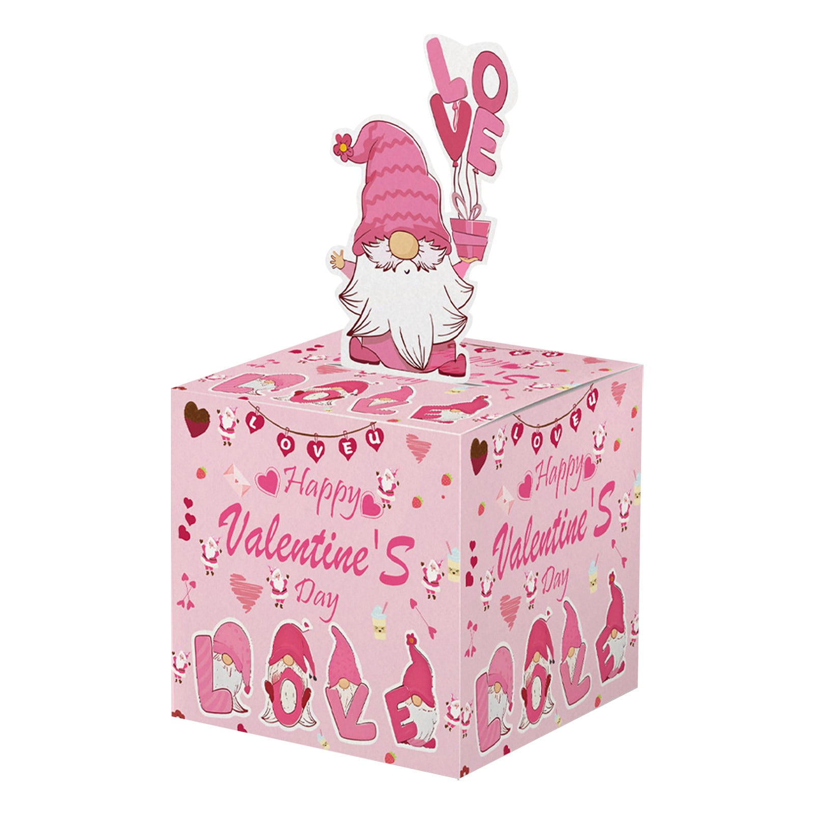 GEGNXA Valentine's Day Explosion Gift Box Unique Folding Red Envelope ...