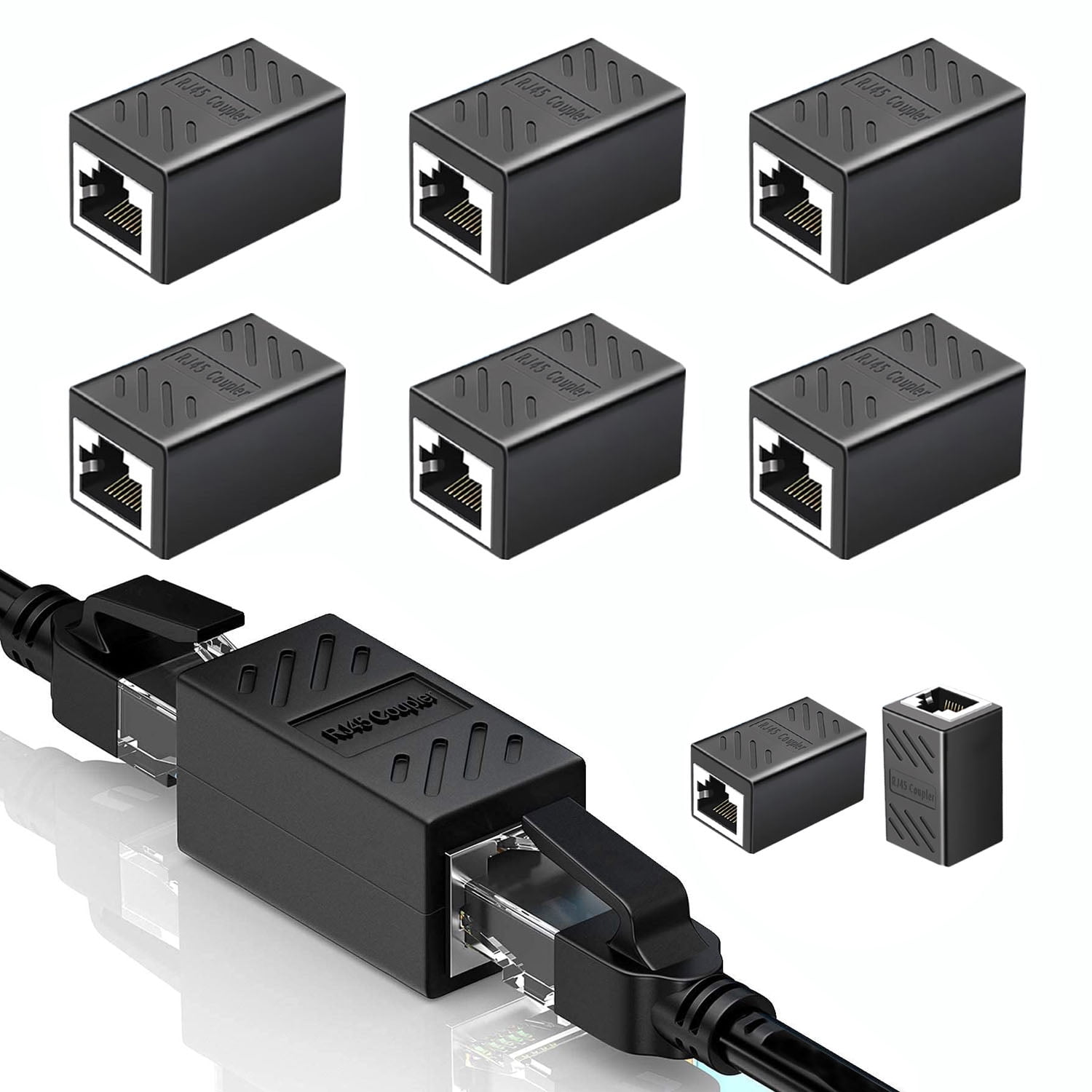 Walmart 6Pack High-Speed RJ45 Connector LAN Extension, Ethernet Cable ...