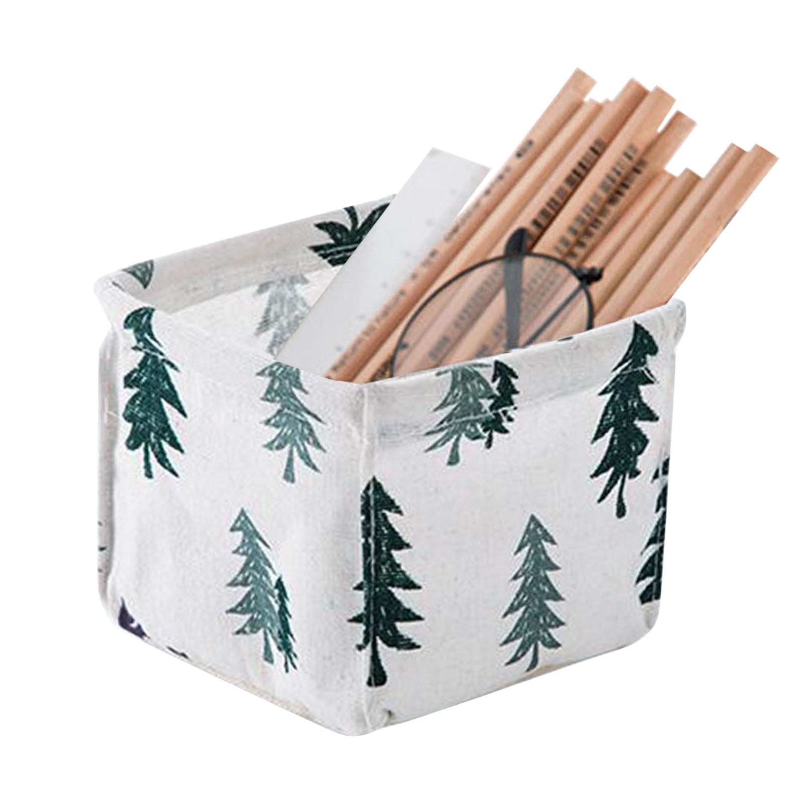 GEGnga Storage Bags Cotton And Linen Desktop Storage Box Desk ...