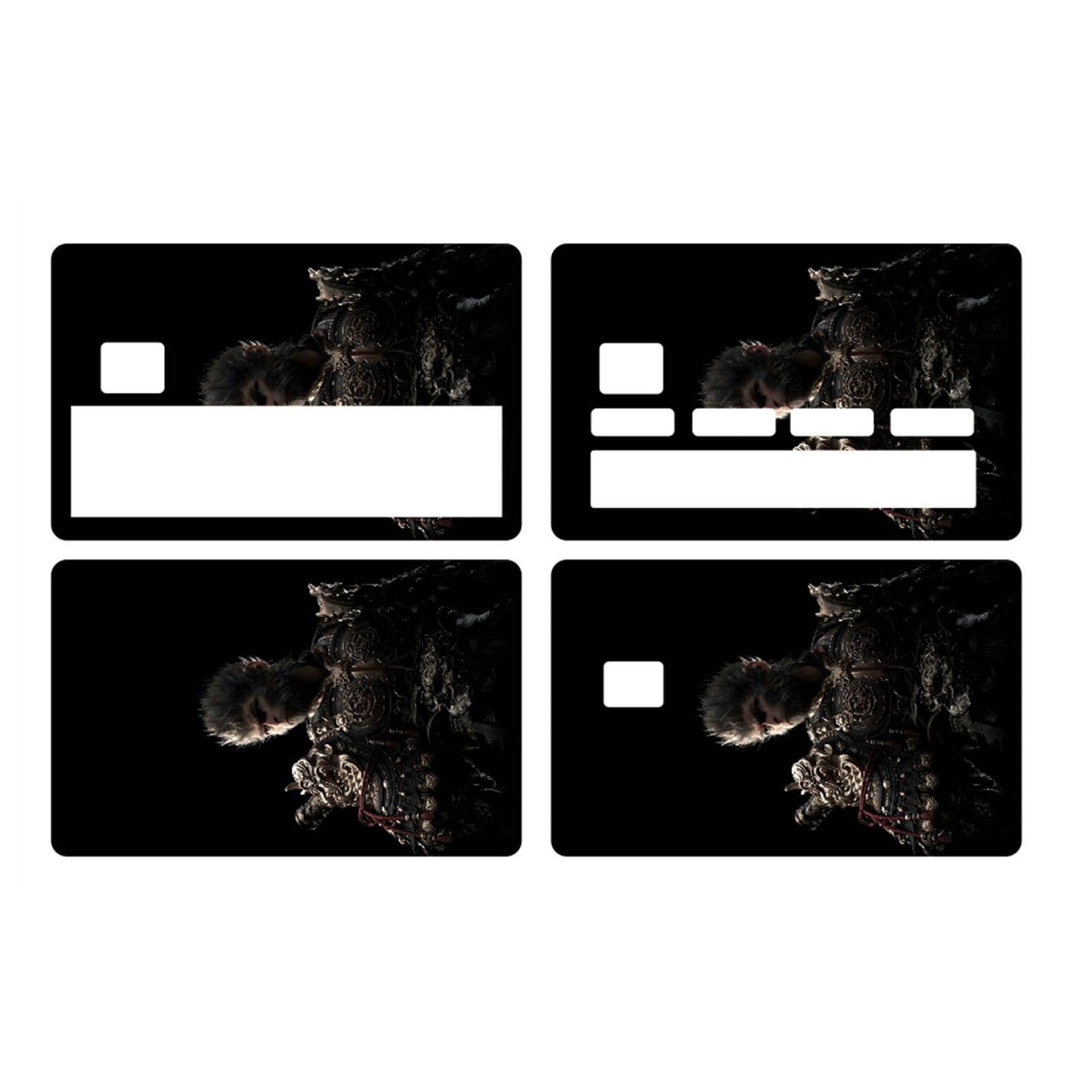 GEHGWP Card Stickers Anime For Credit Debit Key Card 4 PSC Covering ...