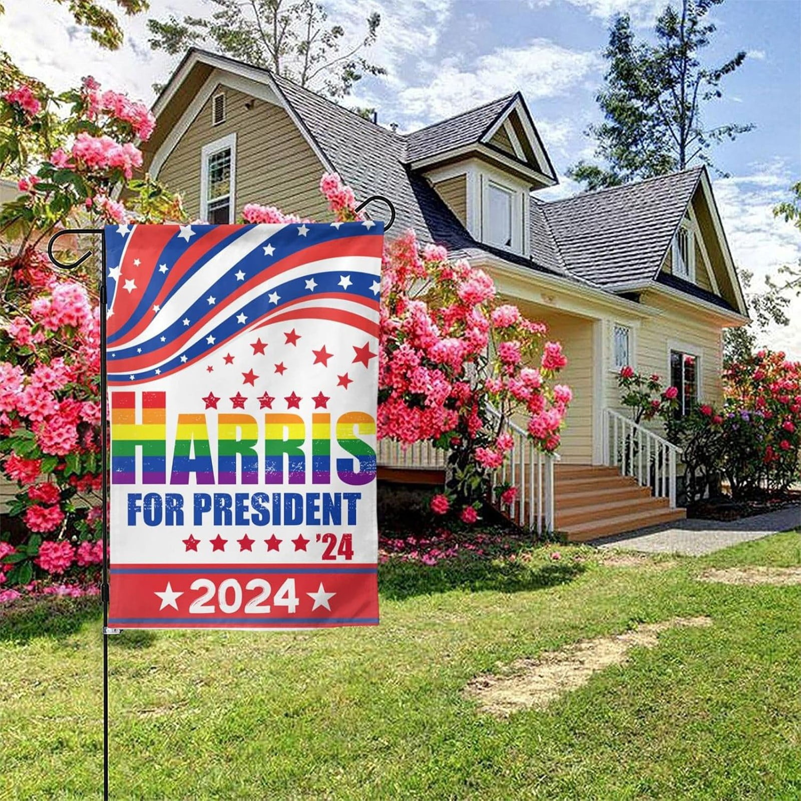 GEHGWP Kamala 2024 Flag Funny Comma La 2024 President Garden Flags ...