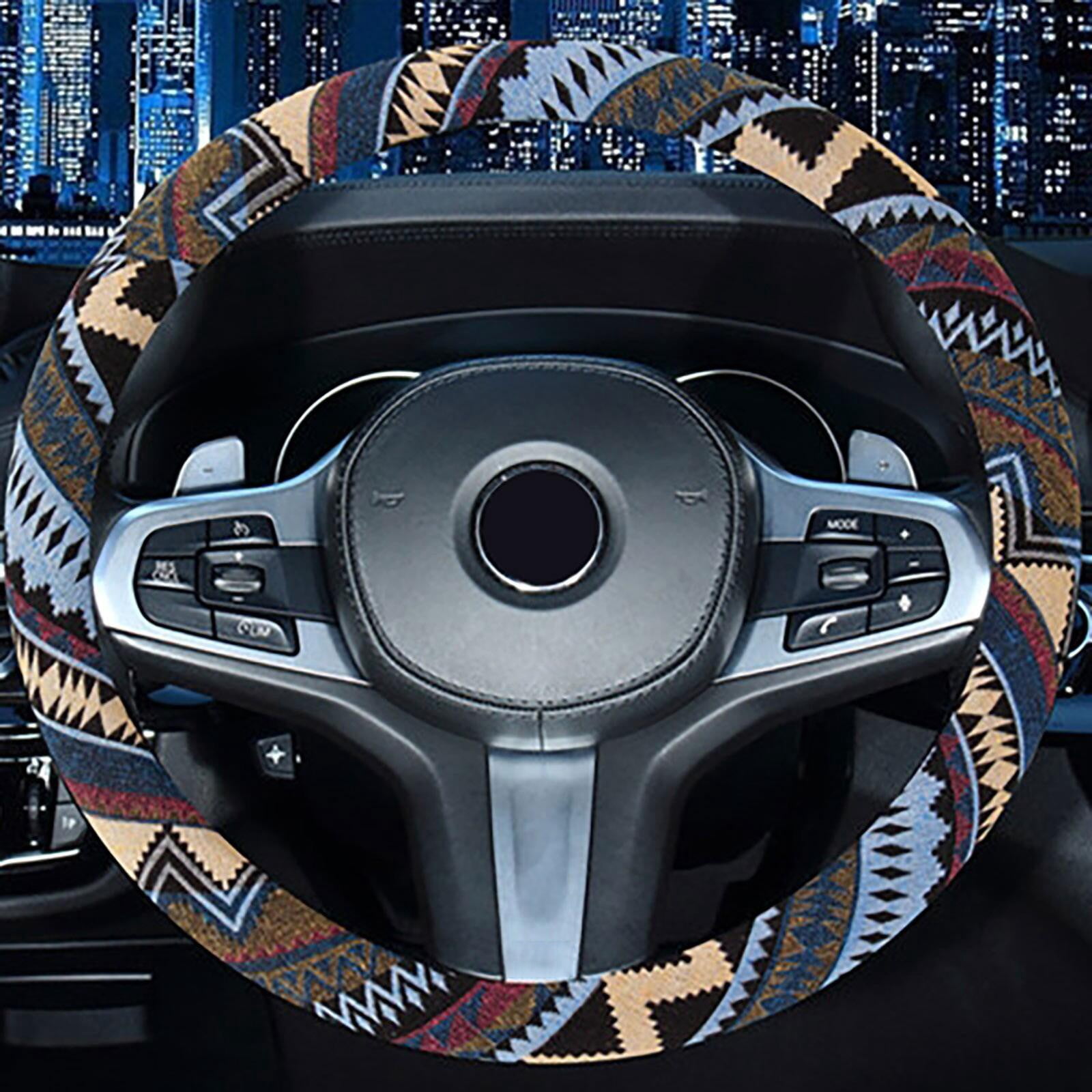 GEIJLPH Clearance 1Boho Car Steering Wheel Covers Ethnic Anti Slip ...