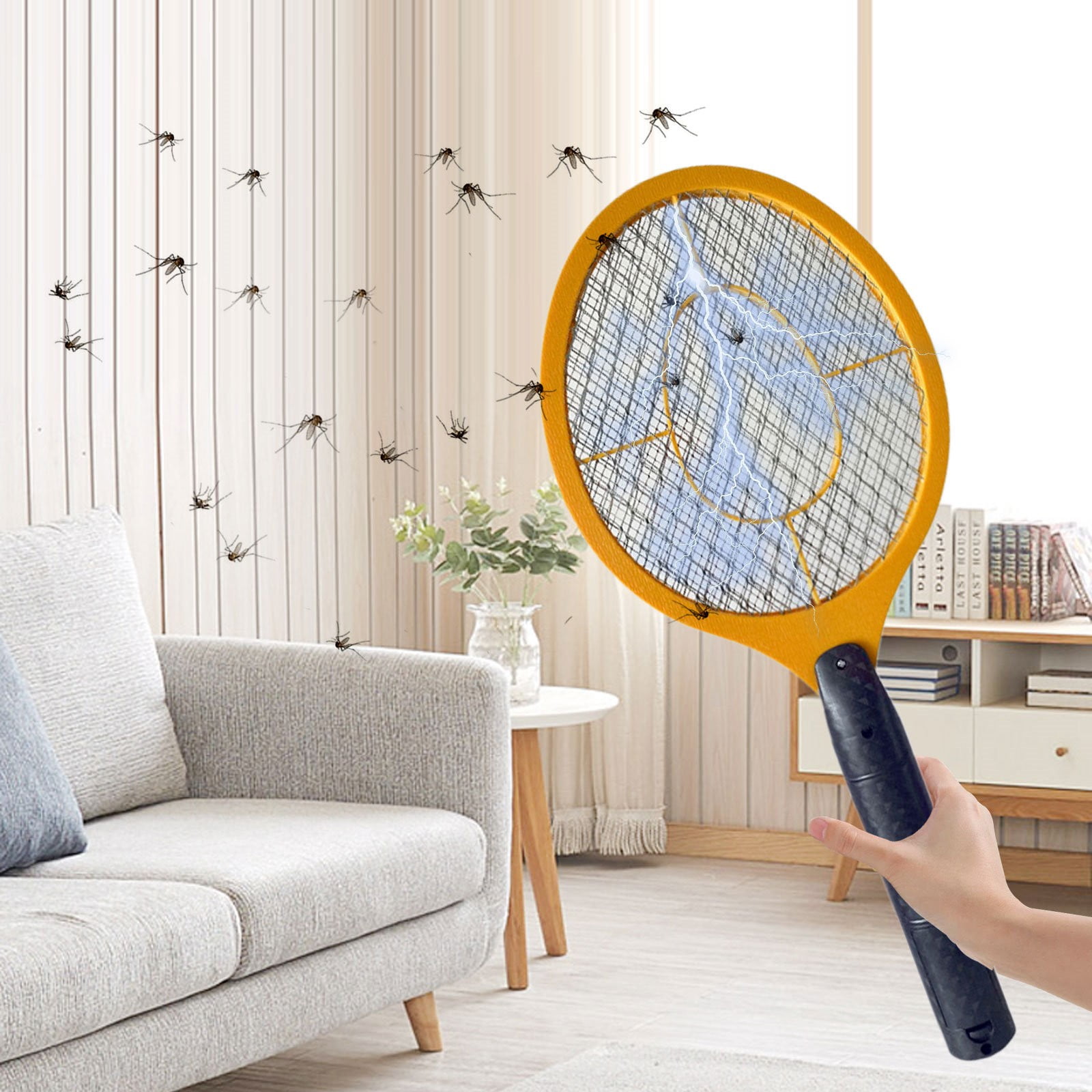 GEIJLPH Clearance! Electric Fly & Swatter Outdoor/Indoor For Battery ...