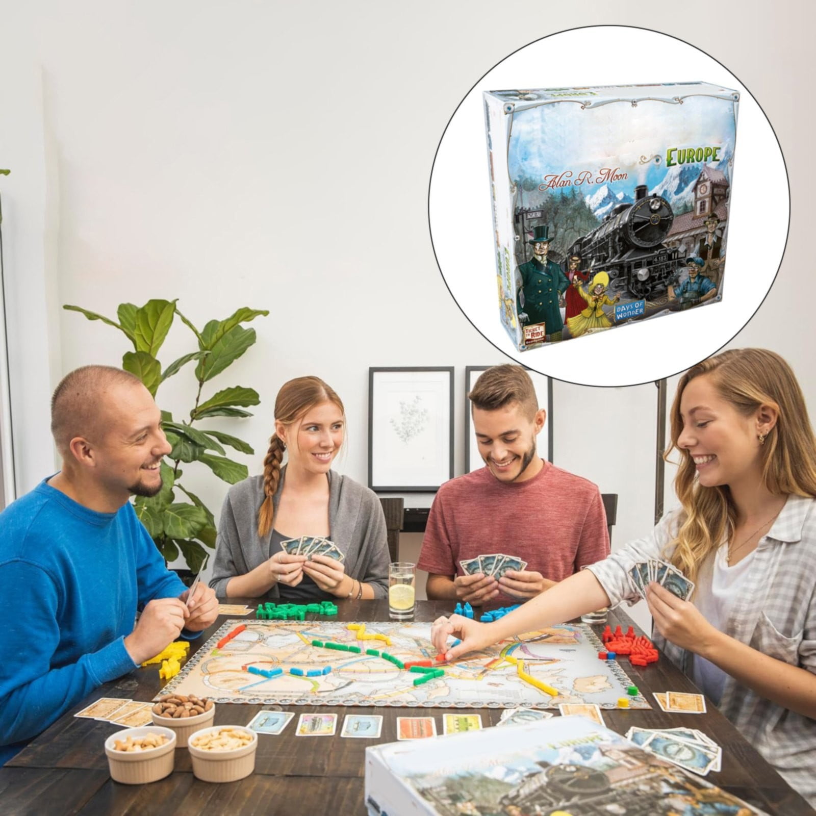 GEIJLPH Clearance! Europe Board Game On Railway Across the ! Fun Family ...