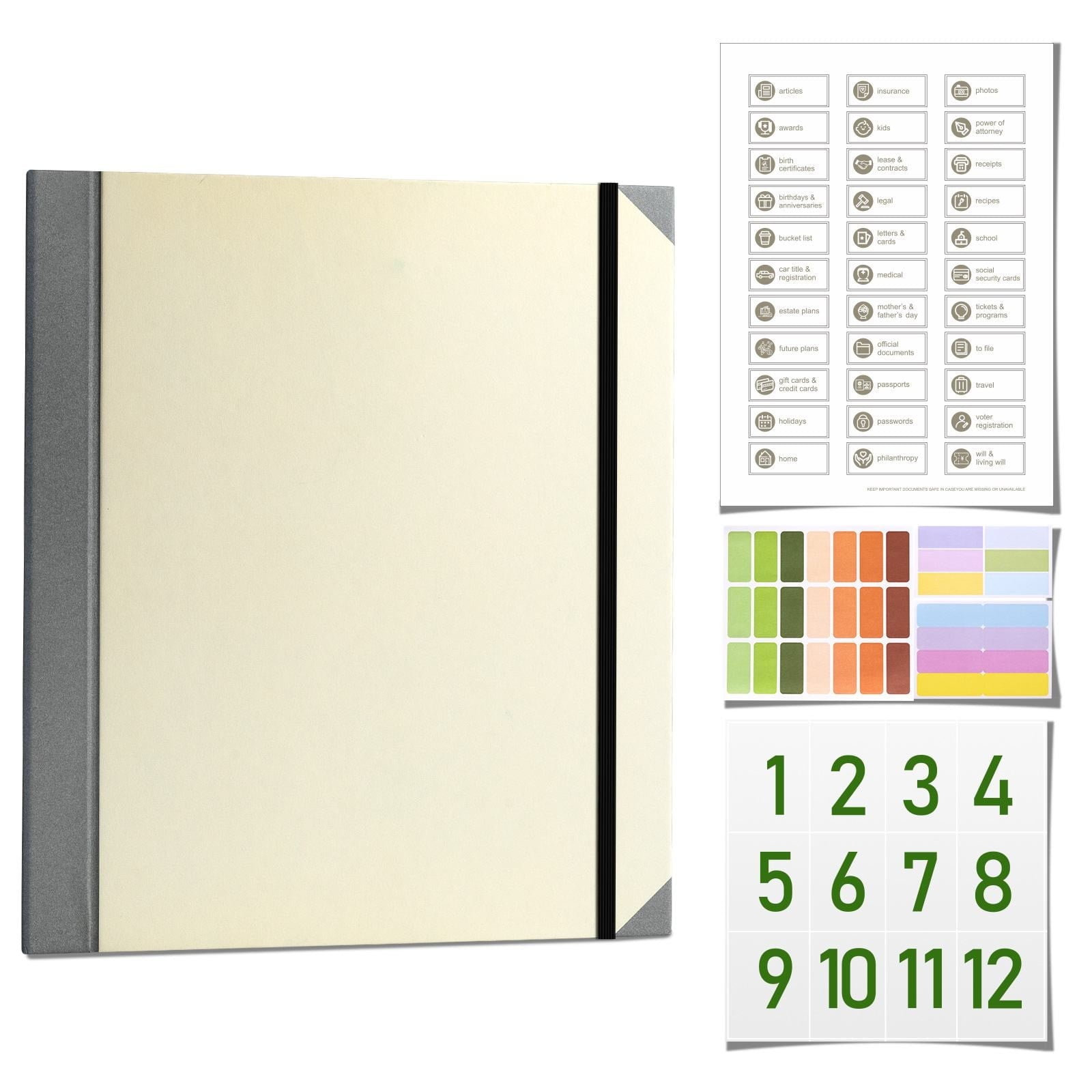 GEIJLPH Veleron Life Book Organizer If I Die Organizer In Case I Go ...