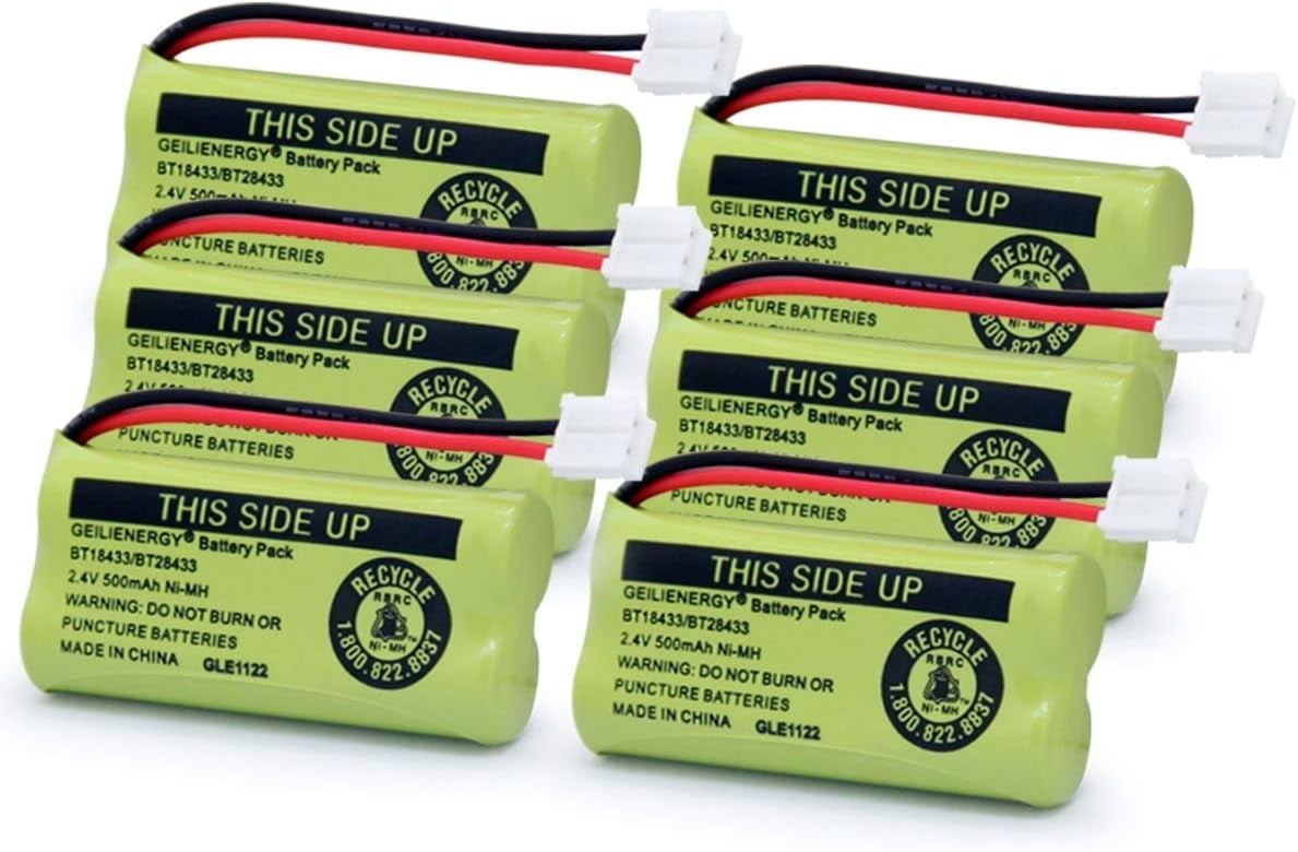 GEILIENERGY 500mAh Power Battery for AT&T/VTech Cordless Phones ...