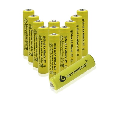 PKCELL AA NiCd 1.2V Rechargeable Batteries, 300mAh, for Garden Solar ...