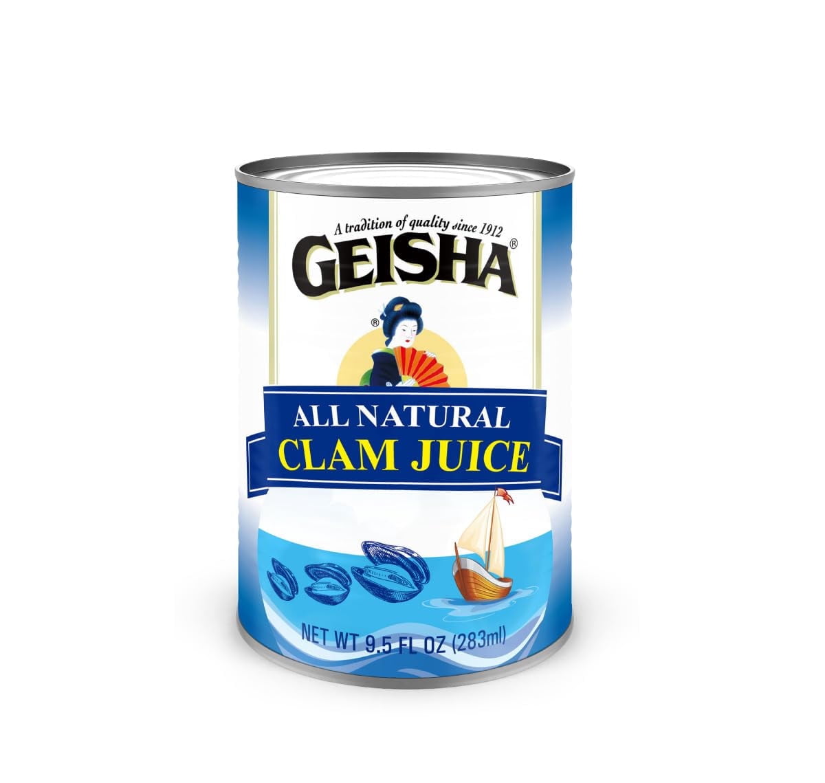 GEISHA Clam Juice 9.5 fl oz (Pack of 12) | Natural ClamJuice - No ...
