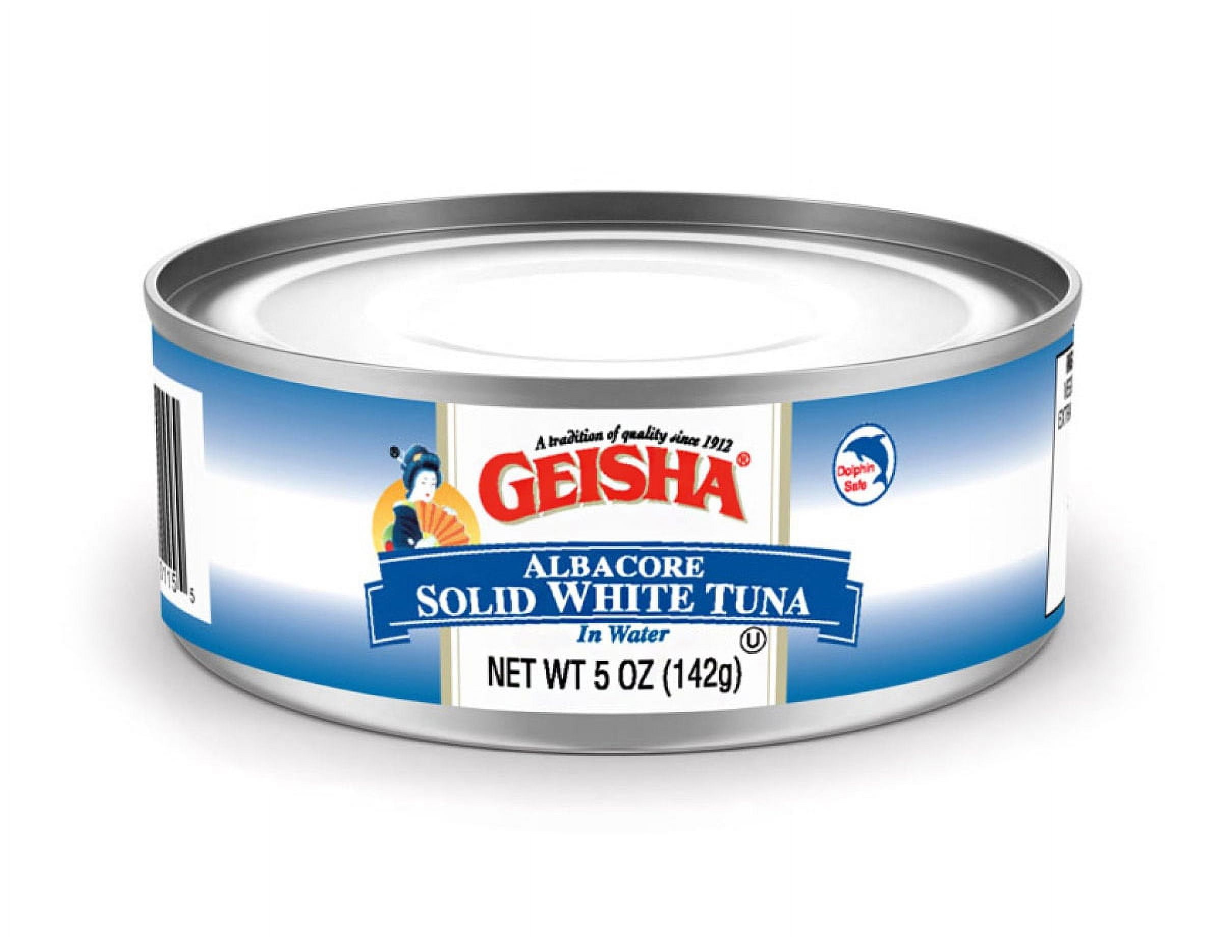 GEISHA Solid White Tuna In Water 5oz(Pack of 24), Canned Albacore Tuna ...