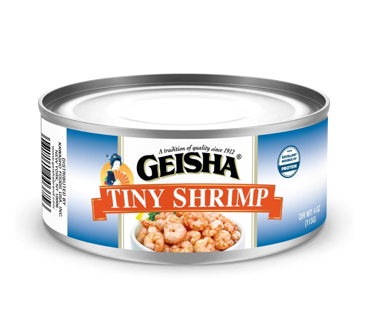 Geisha Tiny Shrimp, 4oz, Farmed, Deshelled, Antibiotics Free, No Claims ...