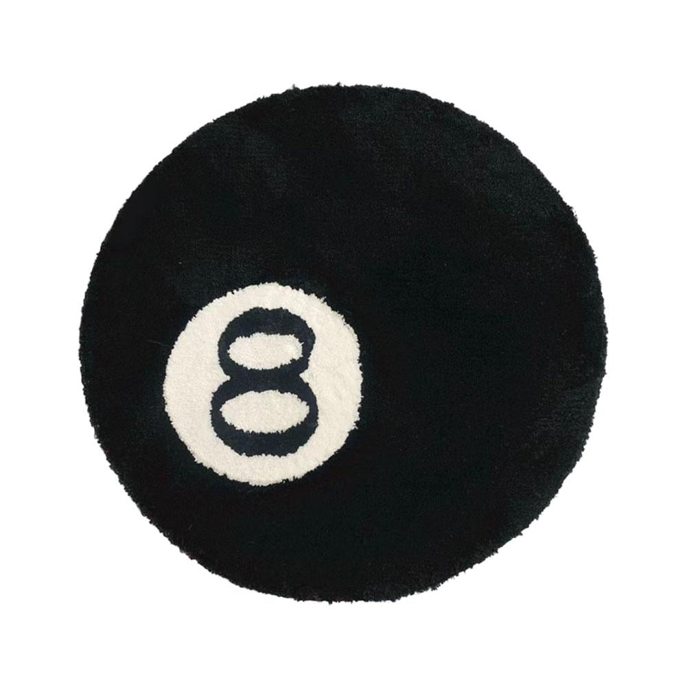 GEKUPEM Billiards 8 Ball Rug Round Tufting Anti-slip Floor Carpet Mat ...