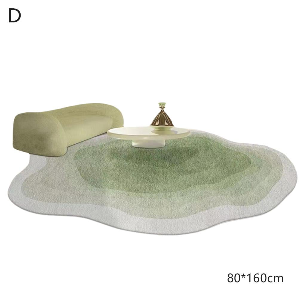 GEKUPEM Modern Area Rugs Cute Gradient Irregular For Living Room C6L2 ...