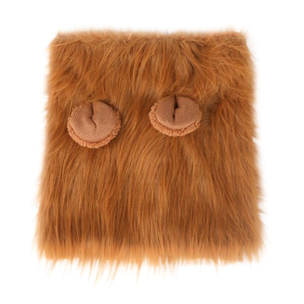 GEKUPEM Pet Dog Lion Head Cover Realistic Lion Mane for Dog Black Lion ...