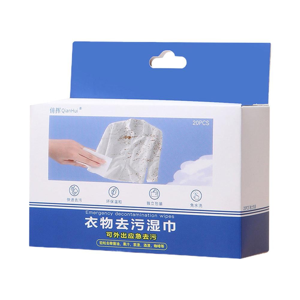 GEKUPEM Stain Wipes For Clothes Instant Cleaning Wet Wipe Stain Remover ...