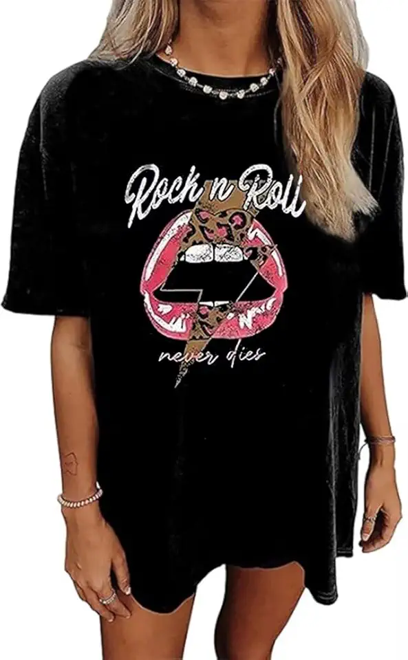 GEKYKOC Music City T-Shirt Women Country Music Oversized Tshirts ...