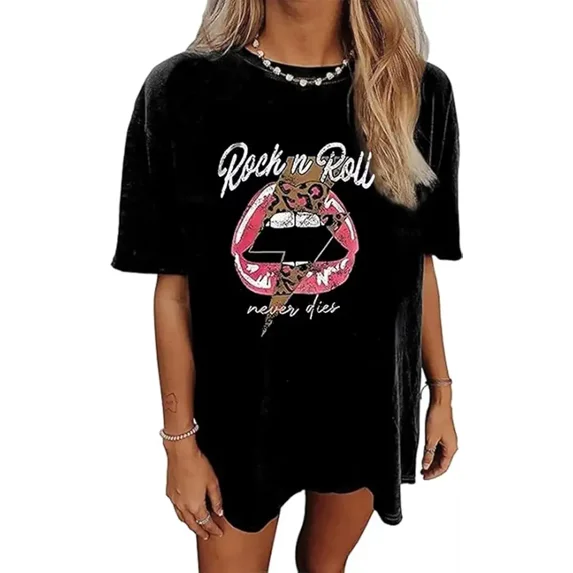 GEKYKOC Music City T-Shirt Women Country Music Oversized Tshirts ...