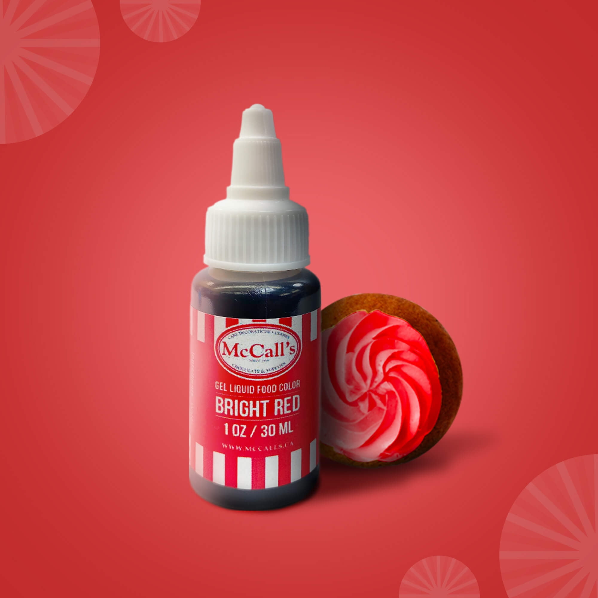 GEL LIQUID FOOD COLOR BRIGHT RED 30ml, 1oz - Walmart.com