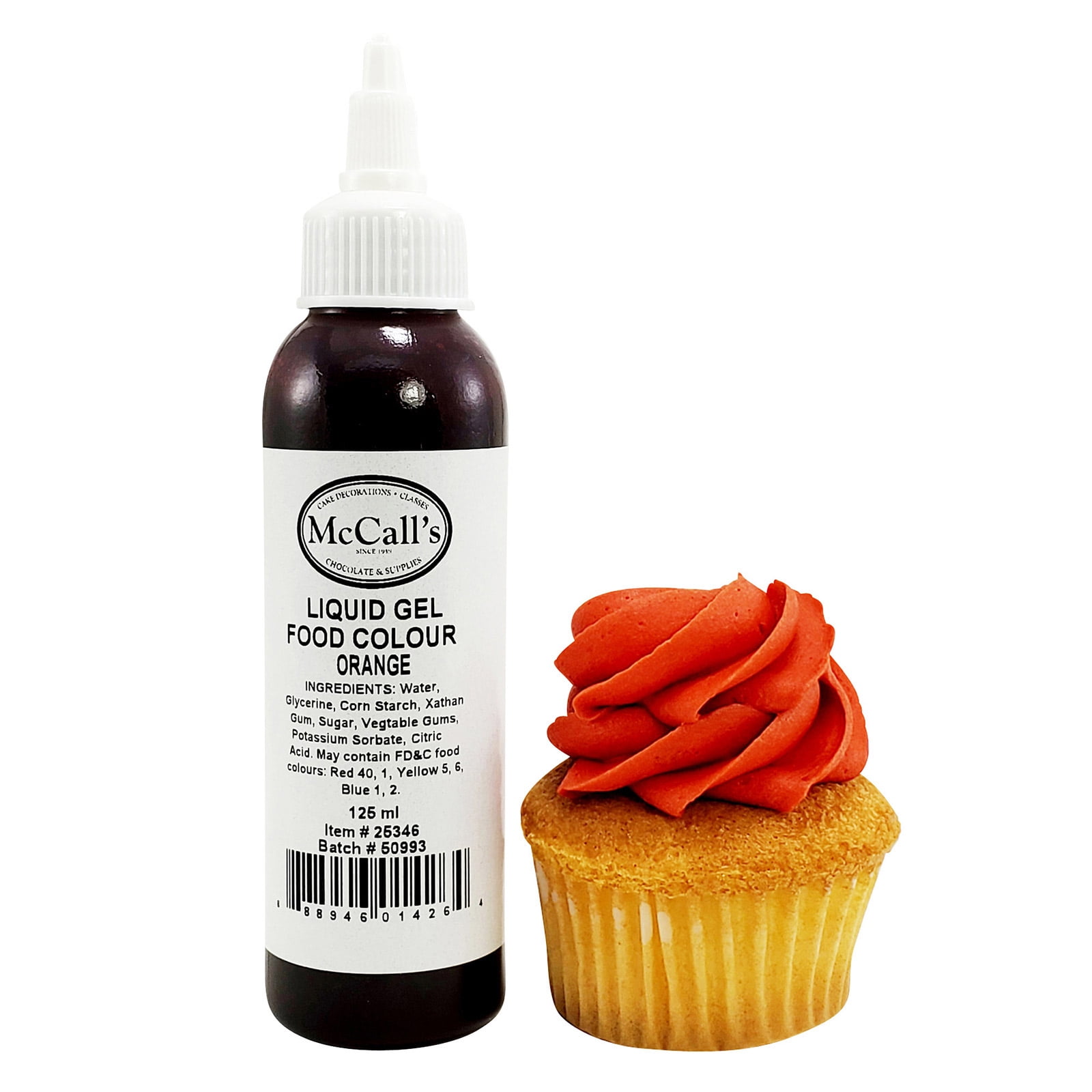 GEL LIQUID FOOD COLOR ORANGE 125 ml, 4.5oz - Walmart.com