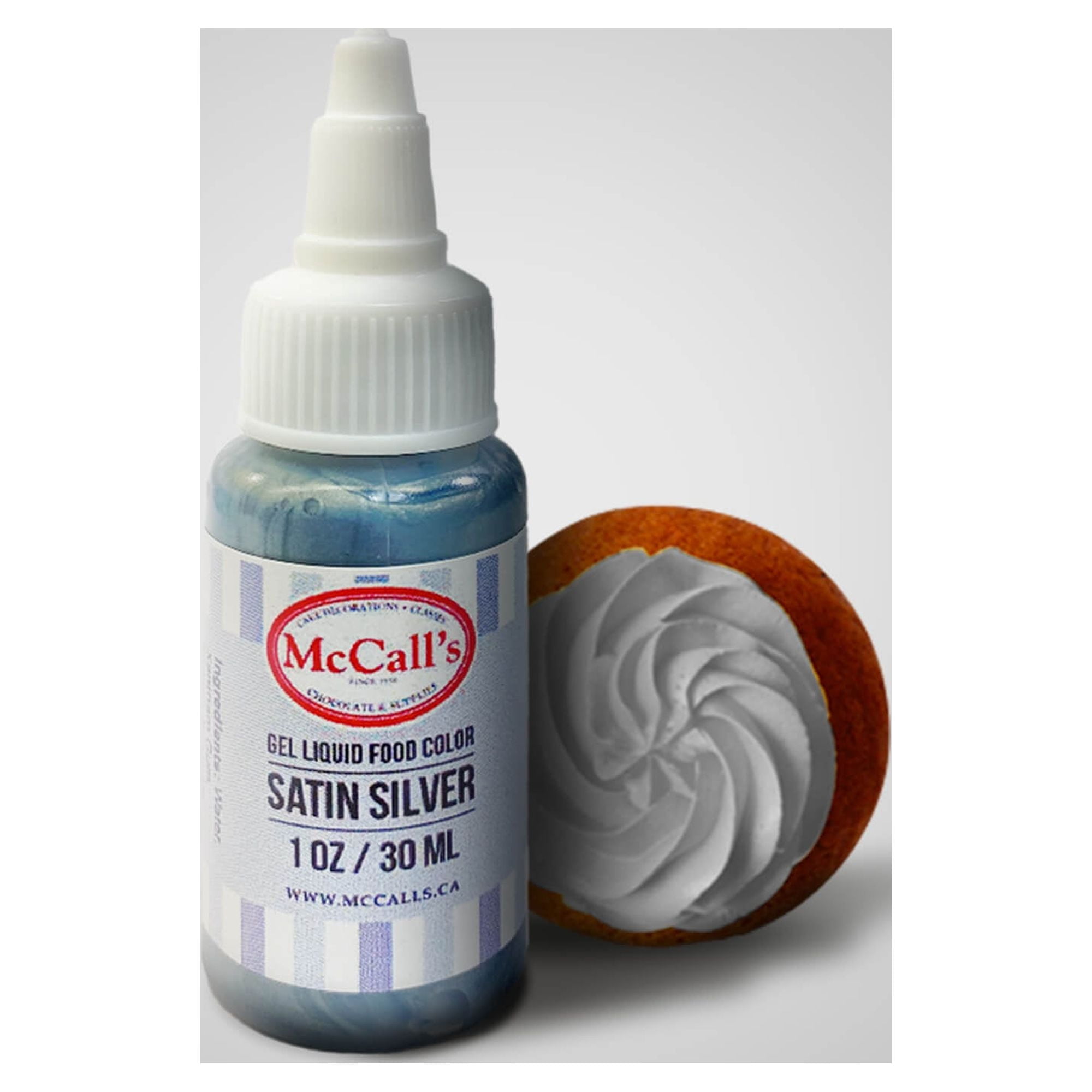 GEL LIQUID FOOD COLOR SATIN SILVER 30ml, 1oz - Walmart.com
