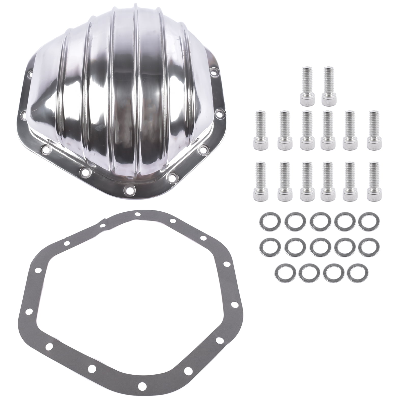 GELUOXI 10.5'' Polished Rear Differential Cover for Chevy/GMC 3/4 & 1 ...