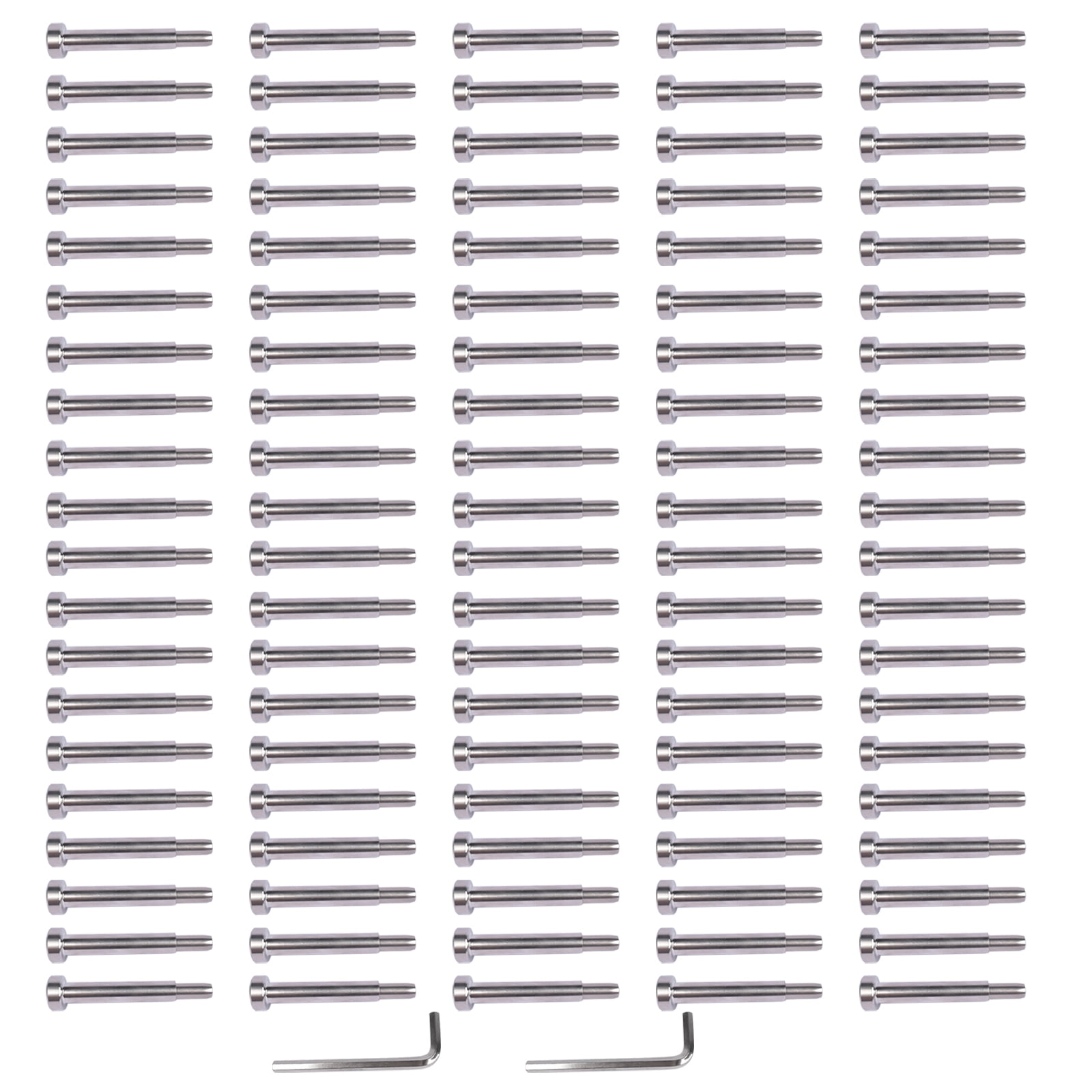 GELUOXI 100Pcs T316 Stainless Steel Cable Railing Hardware Kit For 3/16 ...