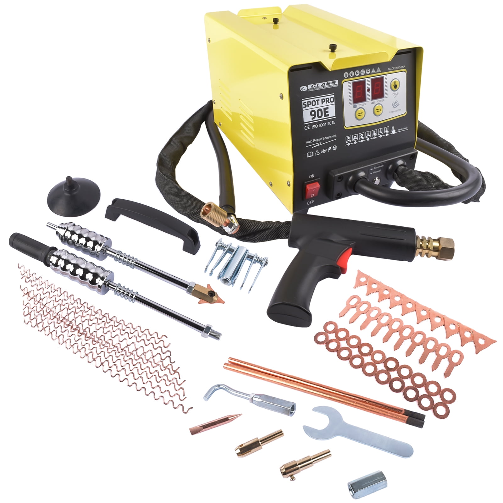 GELUOXI 110V Stud Welder Spot Dent Puller 3KW Car Body Panel Repair Kit ...