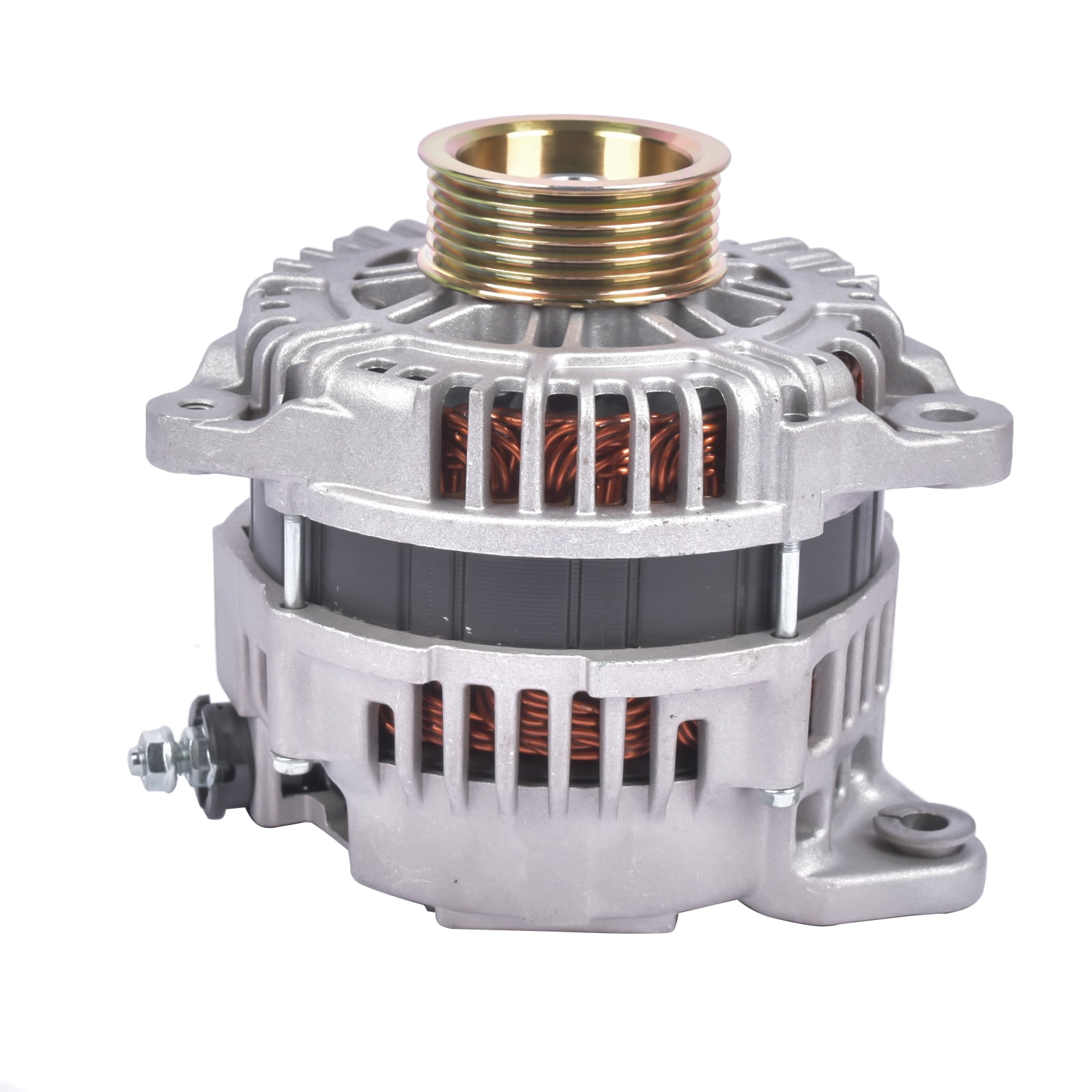 GELUOXI 12V 110A Clockwise Rotation Alternator for Nissan Altima Sedan 3.5L V6 2002-2006 Silver ...