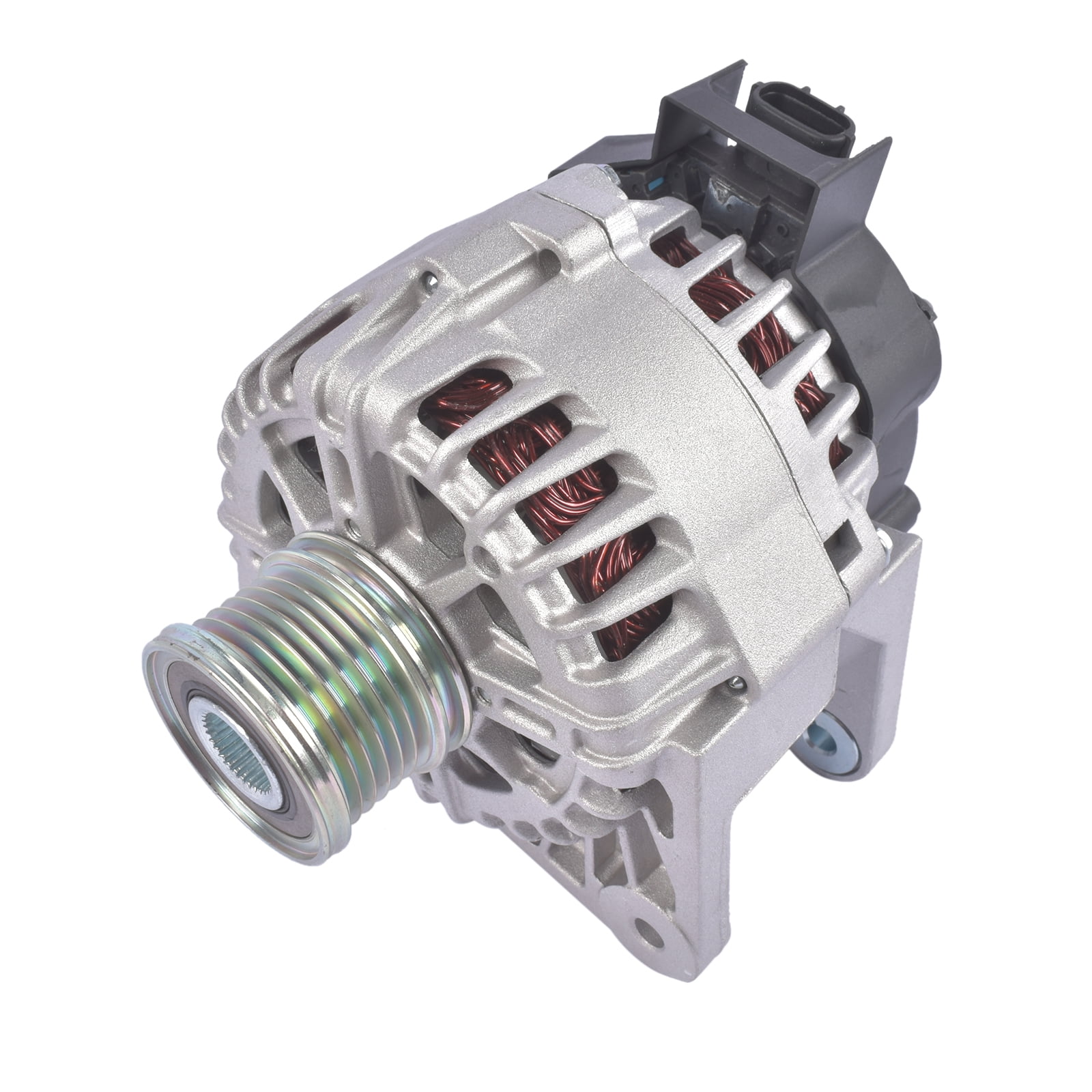 GELUOXI 12V 150A Clockwise Rotation Alternator for Nissan Sentra Sedan 1.8L L4 2013-2019 Silver ...