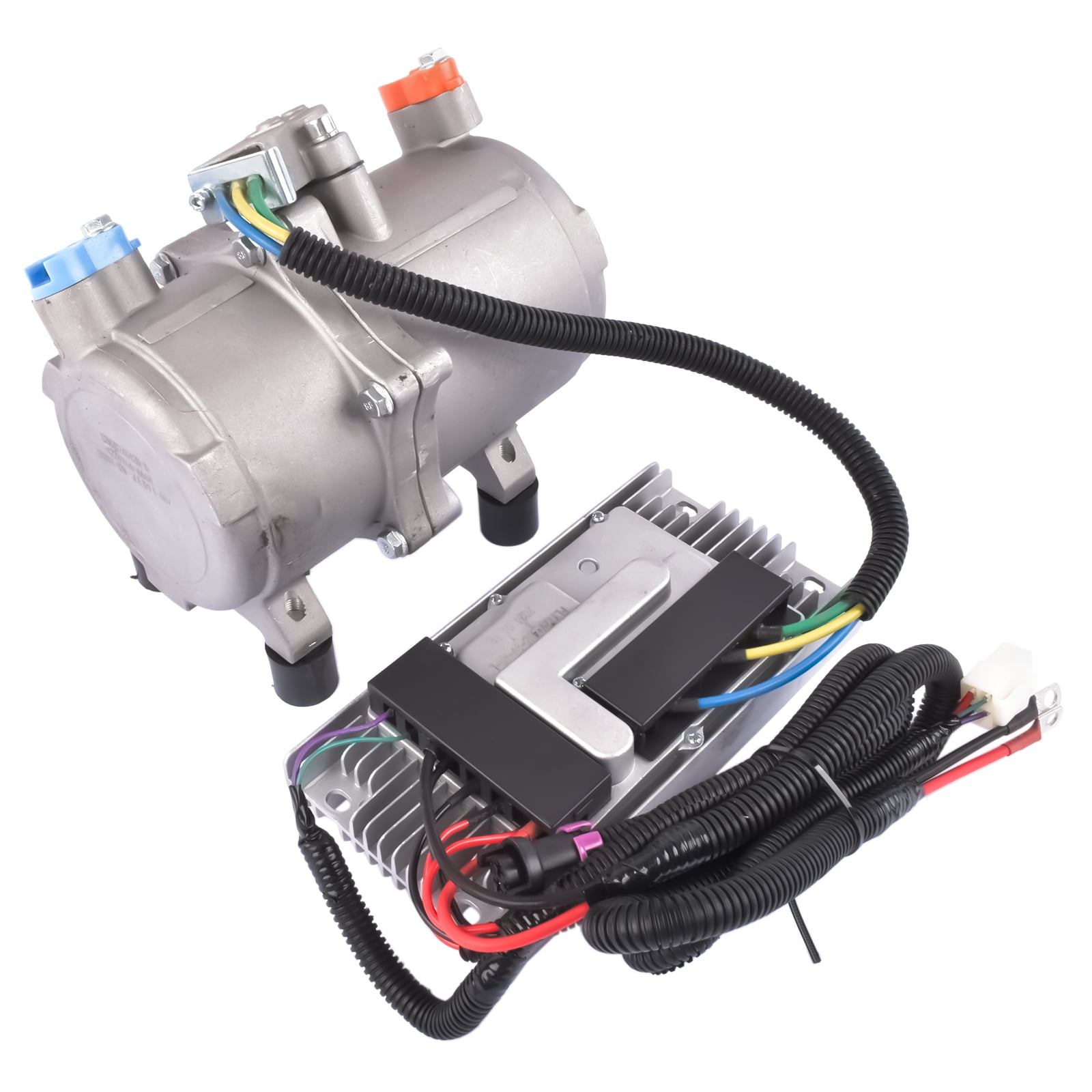GELUOXI 12V Electric Air Conditioning Compressor for Camper Truck Van ...