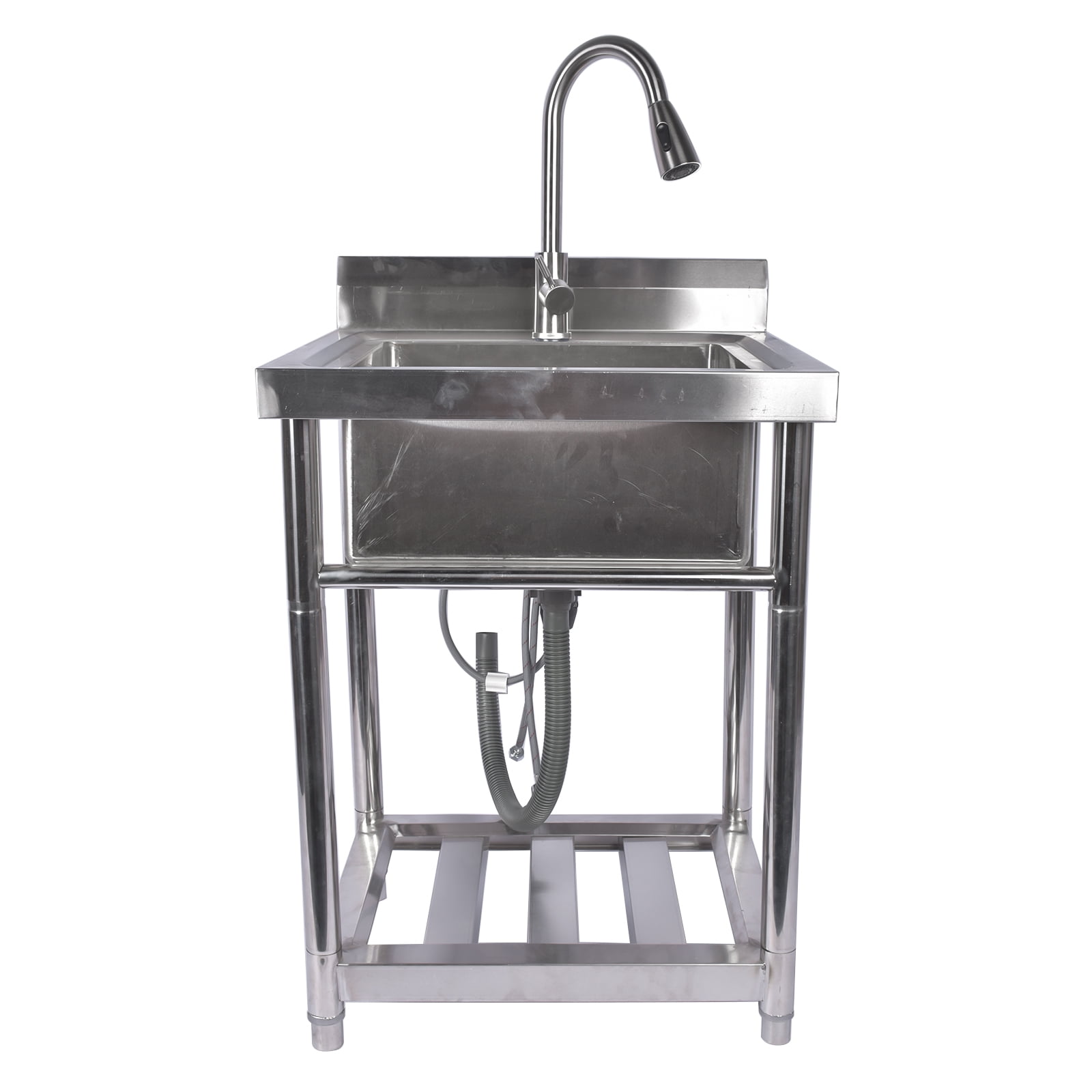 GELUOXI 23.6" Stainless Steel Utility Sink: Single bowl, single ...