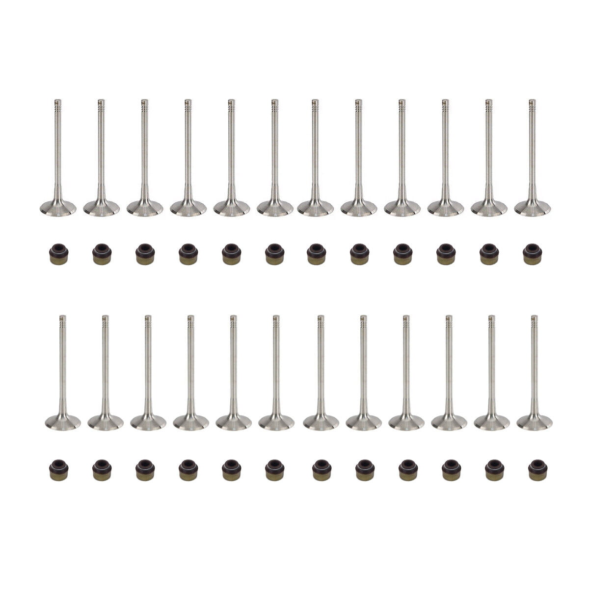 GELUOXI 24x Intake & Exhaust Valves Set for VW Audi A4 S4 S5 A6 Q5 Q7 2 ...